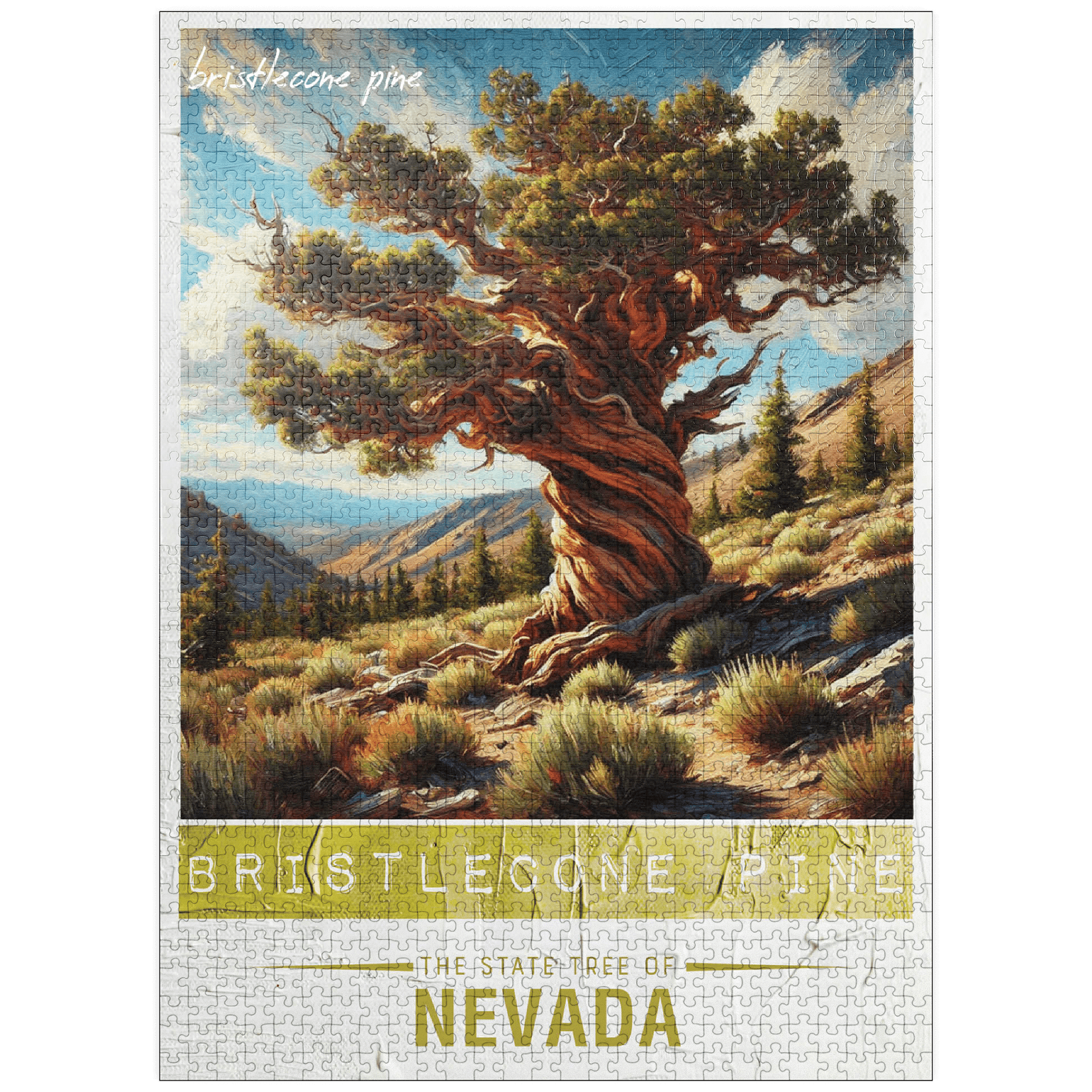 MyPuzzle - State Trees Series: Nevada, Bristlecone Pine - Premium 1000 ...