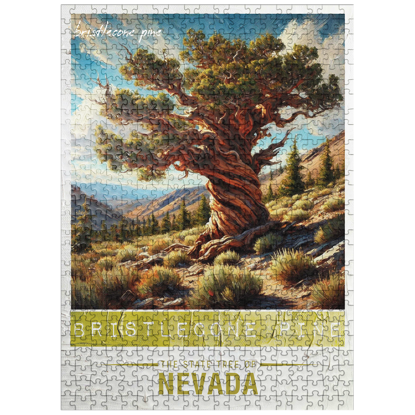 MyPuzzle - State Trees Series: Nevada, Bristlecone Pine - Premium 500 ...