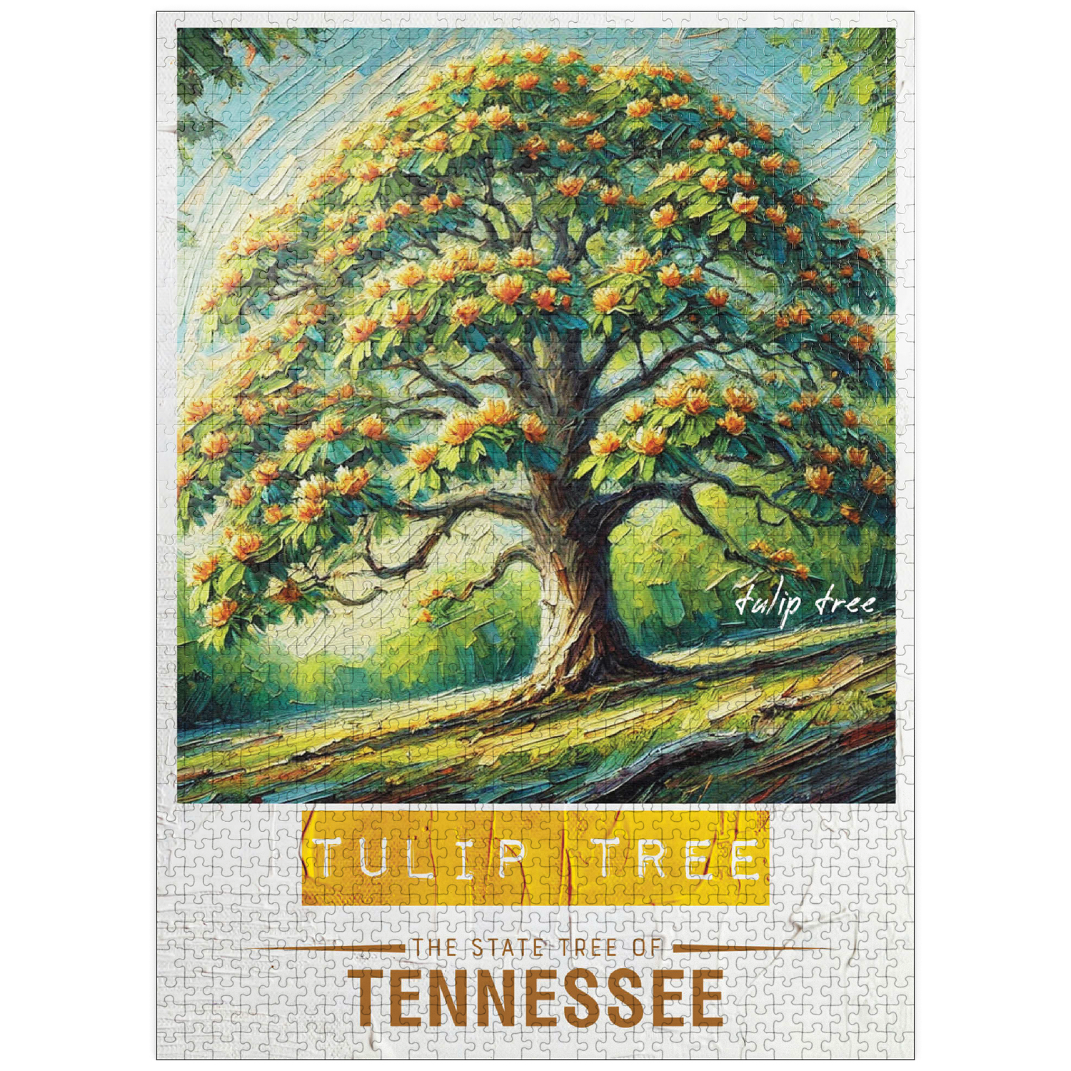 MyPuzzle - State Trees Series: Tennessee, Tulip Tree - Premium 1000 ...