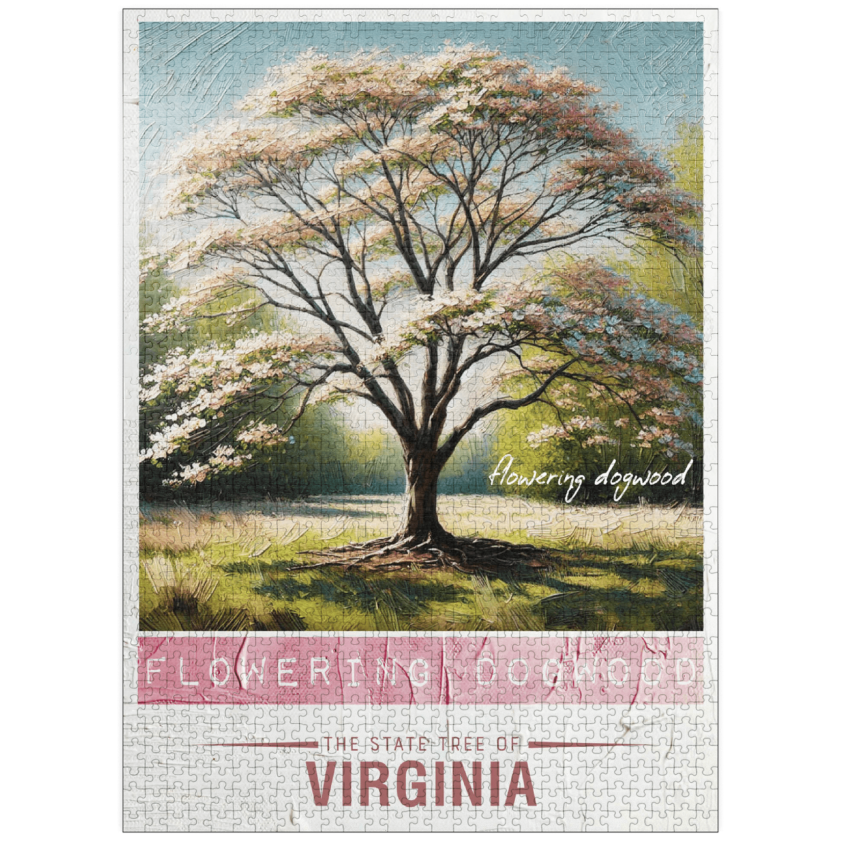 MyPuzzle - State Trees Series: Virginia, Flowering Dogwood - Premium ...