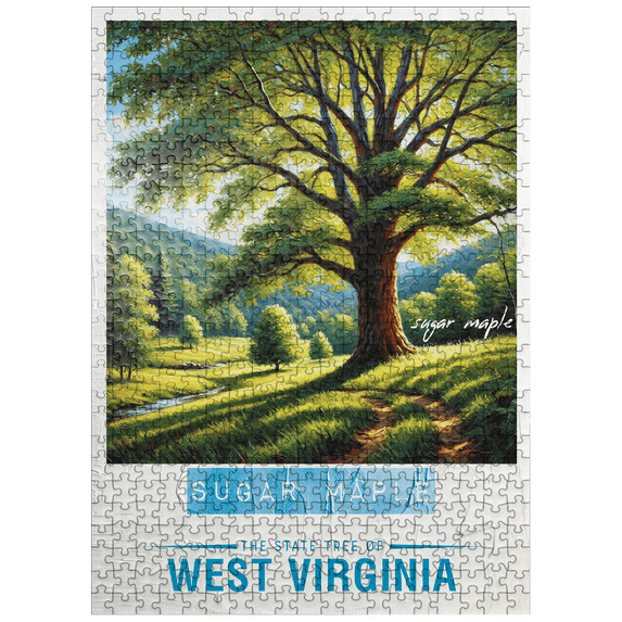 MyPuzzle - State Trees Series: West Virginia, Sugar Maple - Premium 500 ...