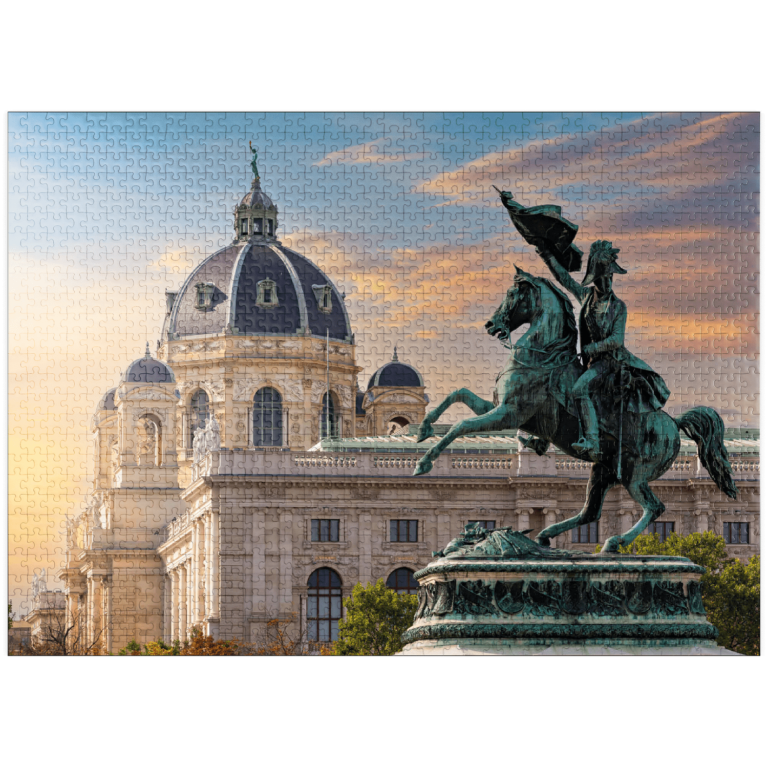 MyPuzzle - Statue On Heldenplatz In Vienna, Natural History Museum ...