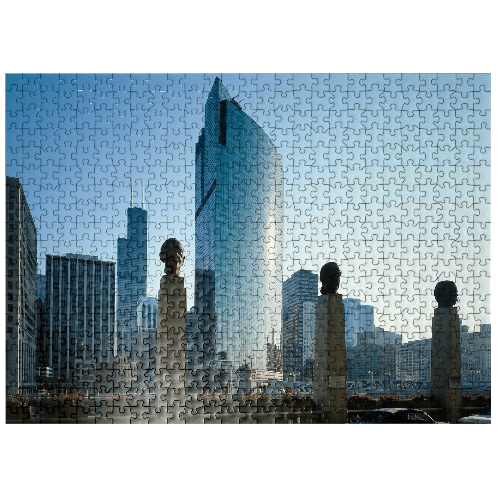 MyPuzzle - Sun Times Building And Sears Tower, Chicago, Illinois, USA ...
