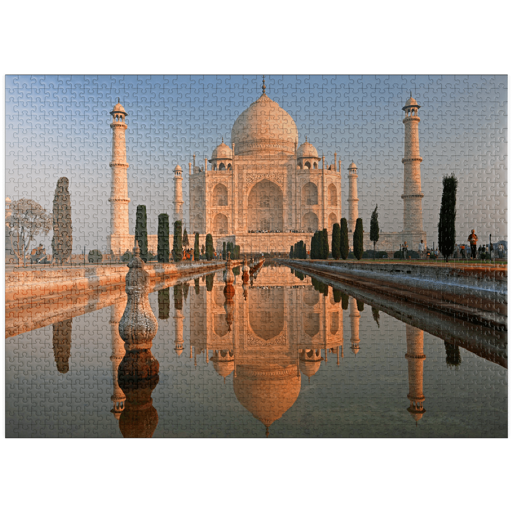 MyPuzzle - Taj Mahal, Agra, Uttar Pradesh, India On Water - Premium ...