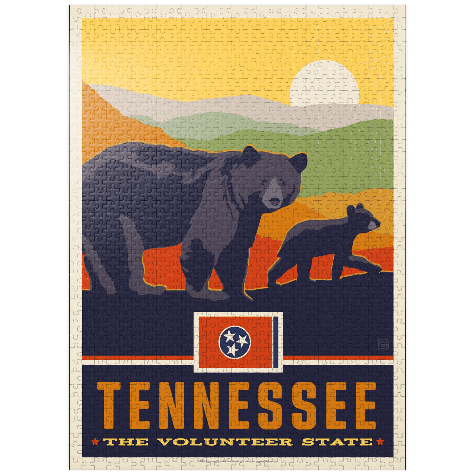 MyPuzzle - Tennessee: The Volunteer State - Premium 1000 Piece Jigsaw ...