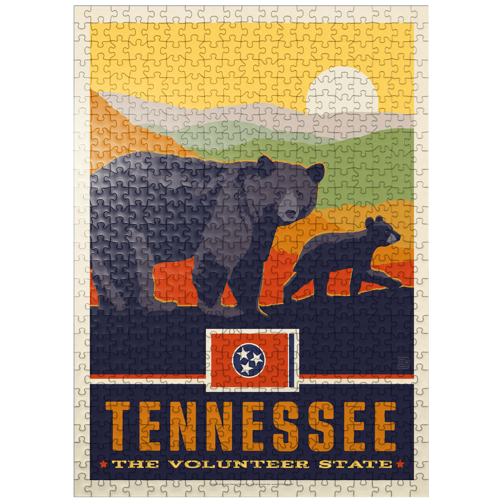 MyPuzzle - Tennessee: The Volunteer State - Premium 500 Piece Jigsaw ...