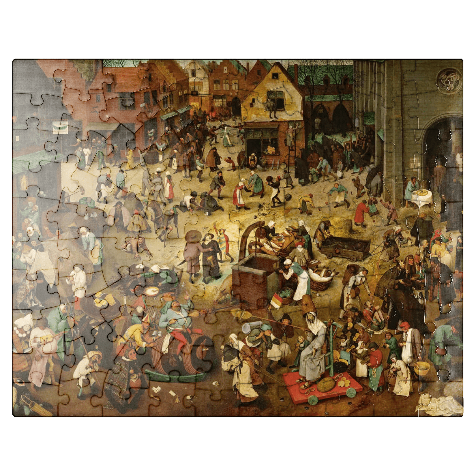 MyPuzzle - The Fight Between Carnival And Lent 1559 By Pieter Bruegel ...