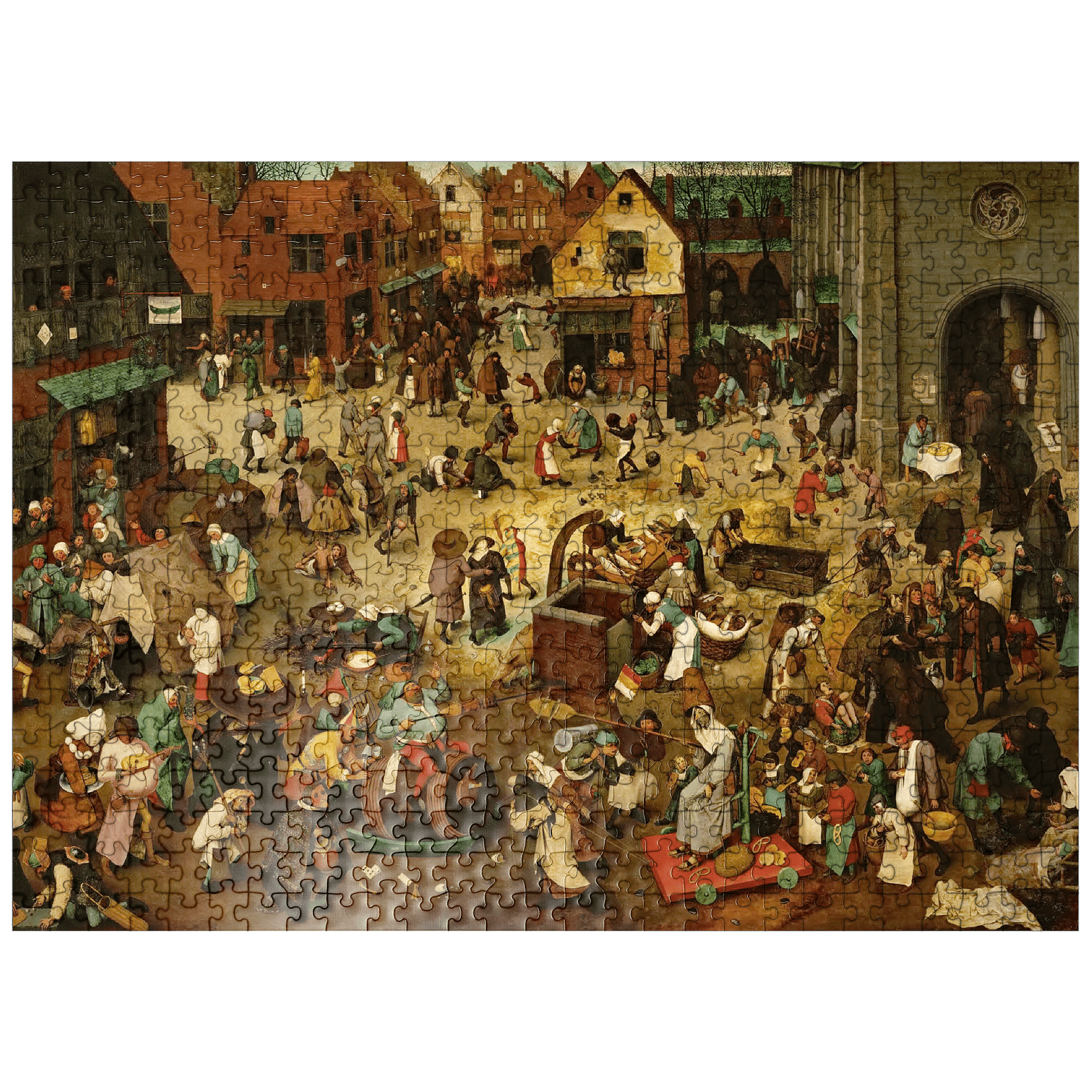 MyPuzzle - The Fight Between Carnival And Lent 1559 By Pieter Bruegel ...
