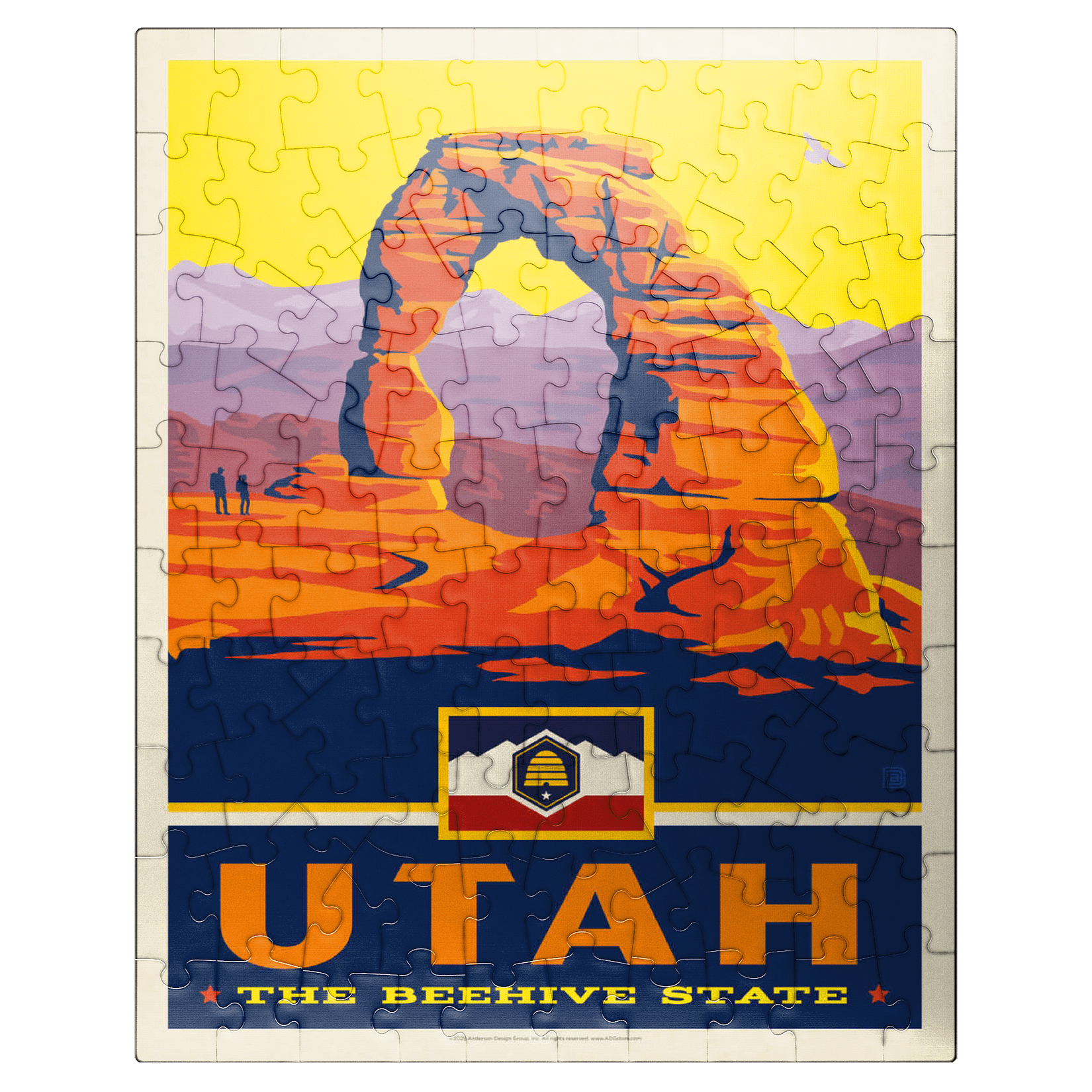 MyPuzzle - Utah: The Beehive State - Premium 100 Piece Jigsaw Puzzle ...