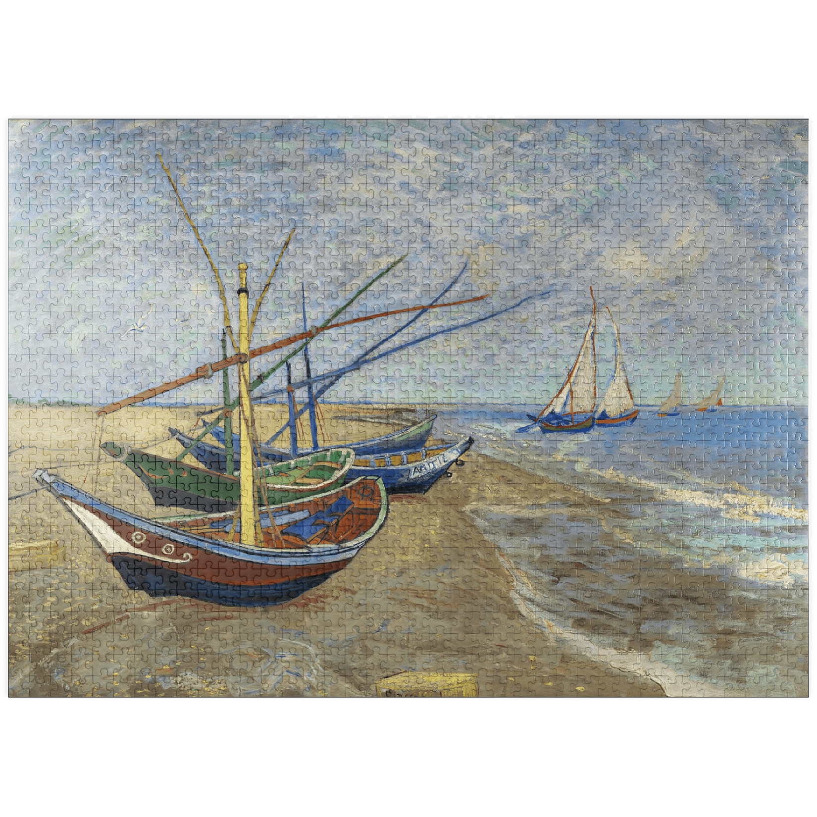 MyPuzzle - Vincent Van Goghs Fishing Boats On The Beach At Saintes ...
