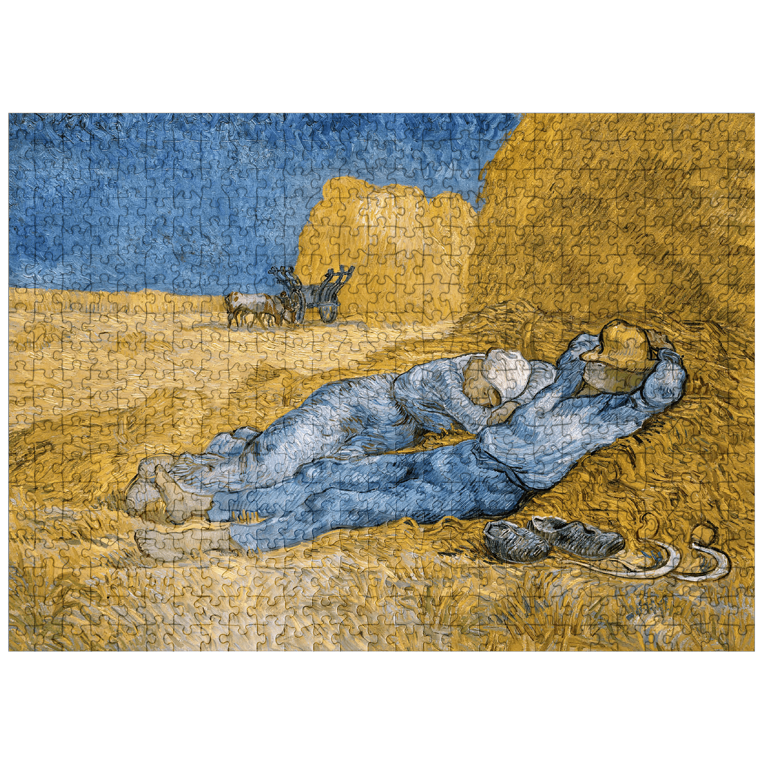 MyPuzzle - Vincent Van Goghs The Siesta 1890 - Premium 500 Piece Jigsaw ...