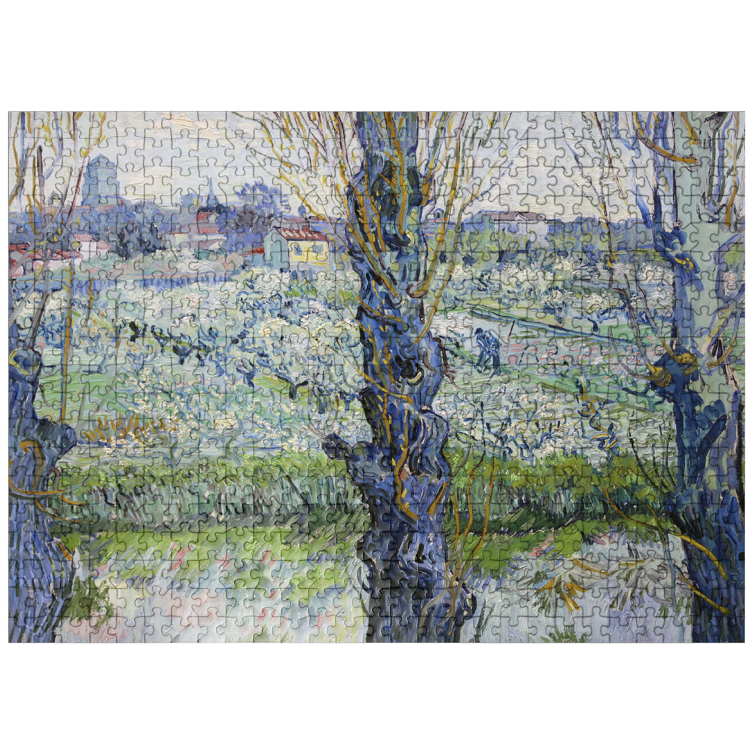 MyPuzzle - Vincent Van Goghs View Of Arles Flowering Orchards 1889 ...