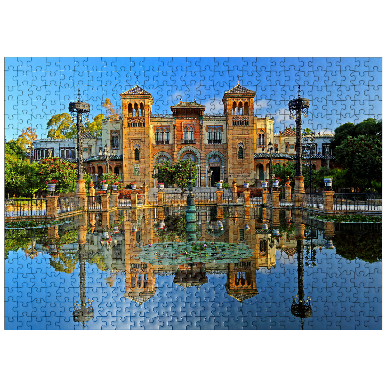 MyPuzzle - Water Basin With The Mudejar Pavilion In The Morning Light ...