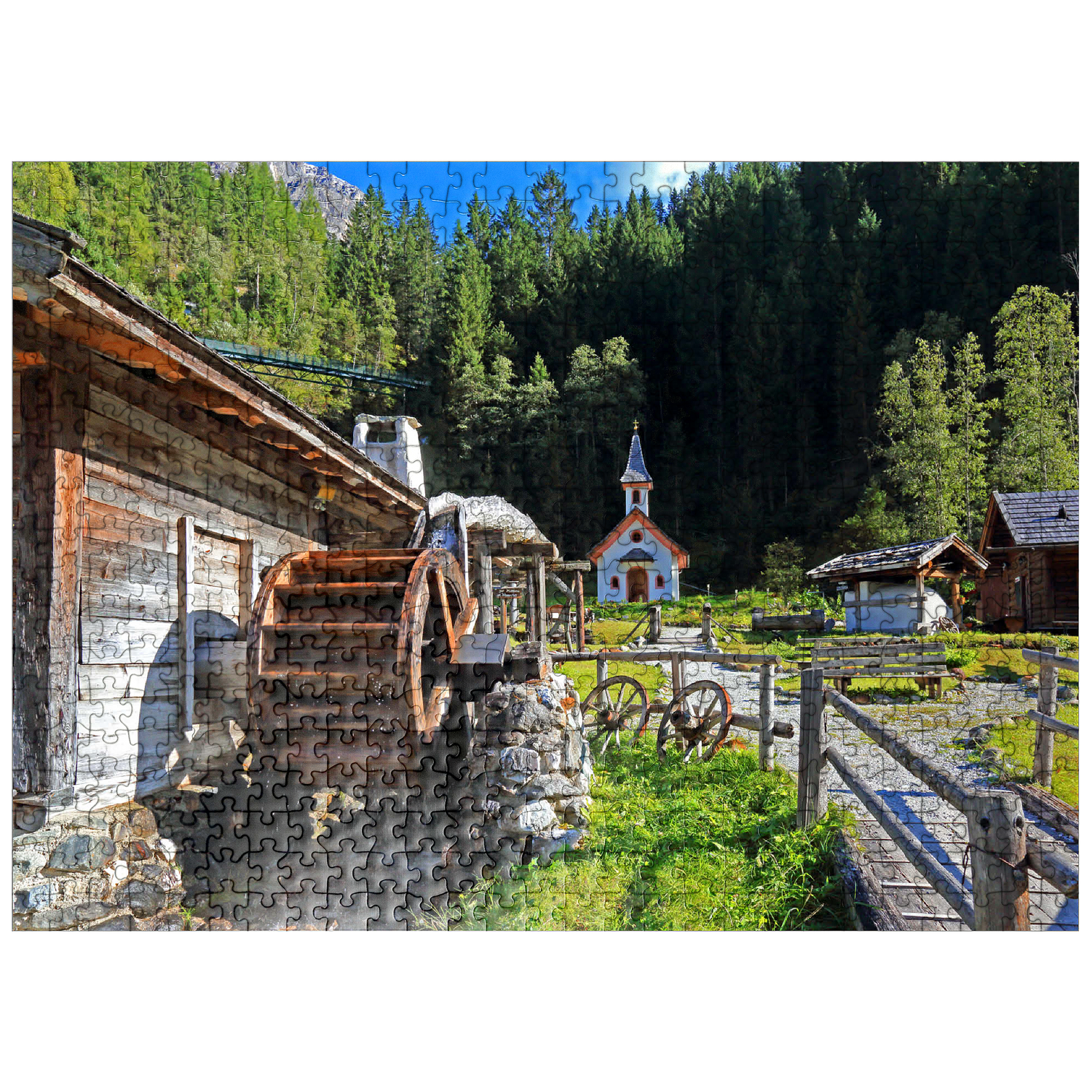 MyPuzzle - Water Mill And Chapel In The Mill Village Near Gschnitz In ...