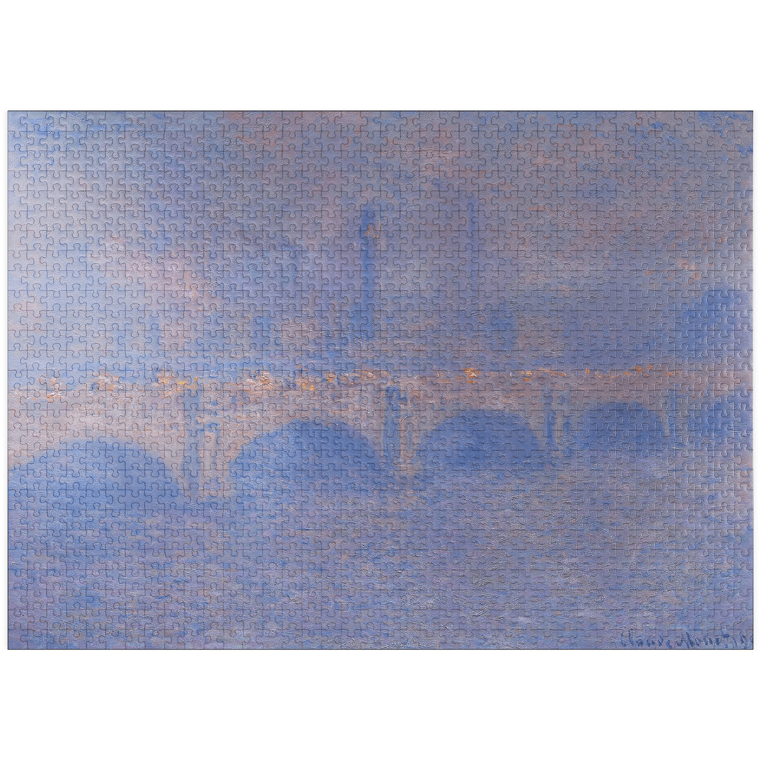 MyPuzzle - Waterloo Bridge Sunlight Effect 1903 By Claude Monet ...