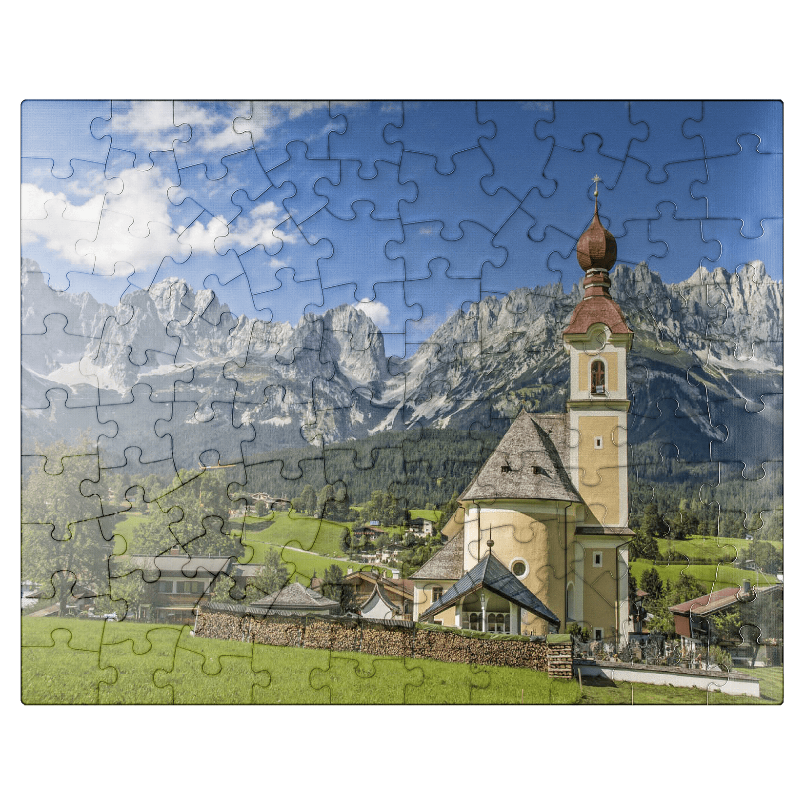 MyPuzzle - Wilder Kaiser - Mountain Village In Tirol - Austria ...