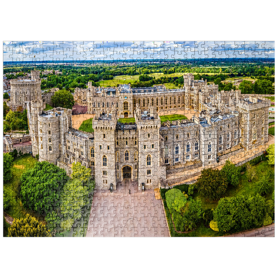 MyPuzzle - Windsor Castle From Above In Berkshire - Premium 500 Piece ...