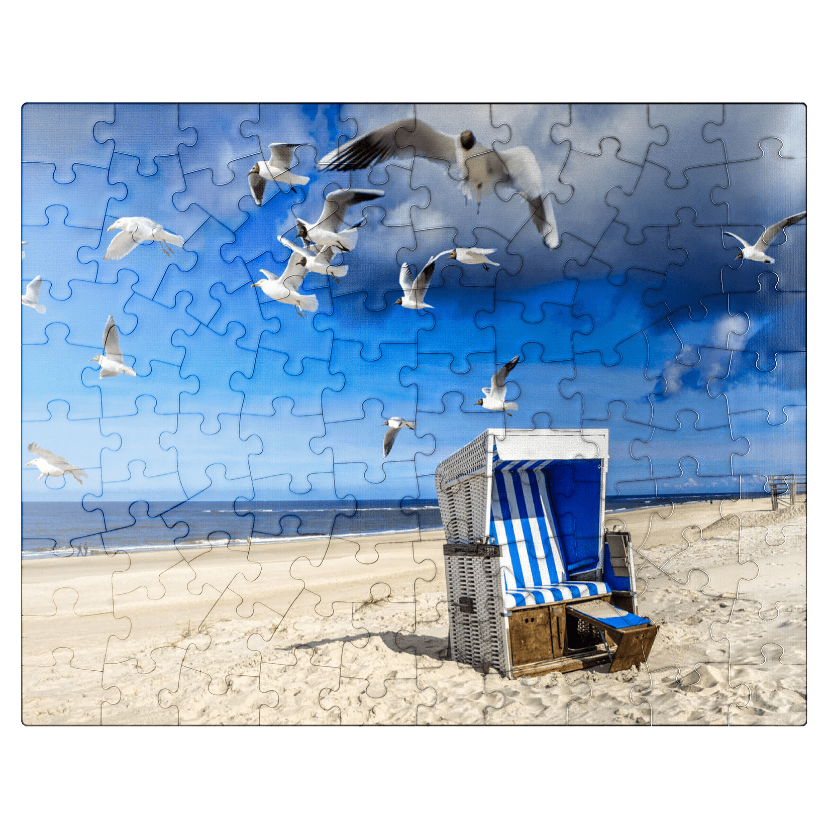 MyPuzzle - Beach In Westerland, Sylt, Germany - Premium 100 Piece ...