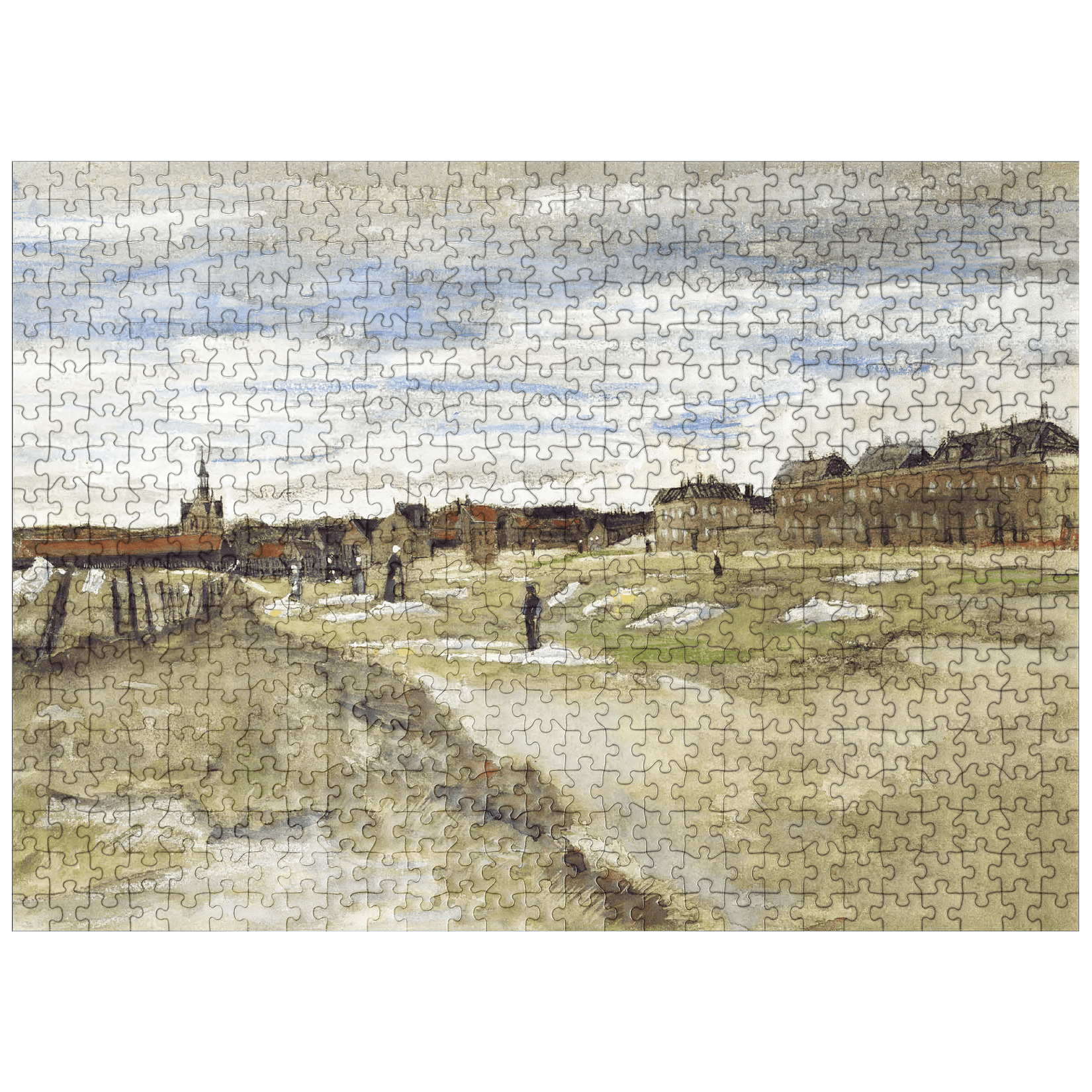 MyPuzzle - Bleaching Ground At Scheveningen 1882 By Vincent Van Gogh ...