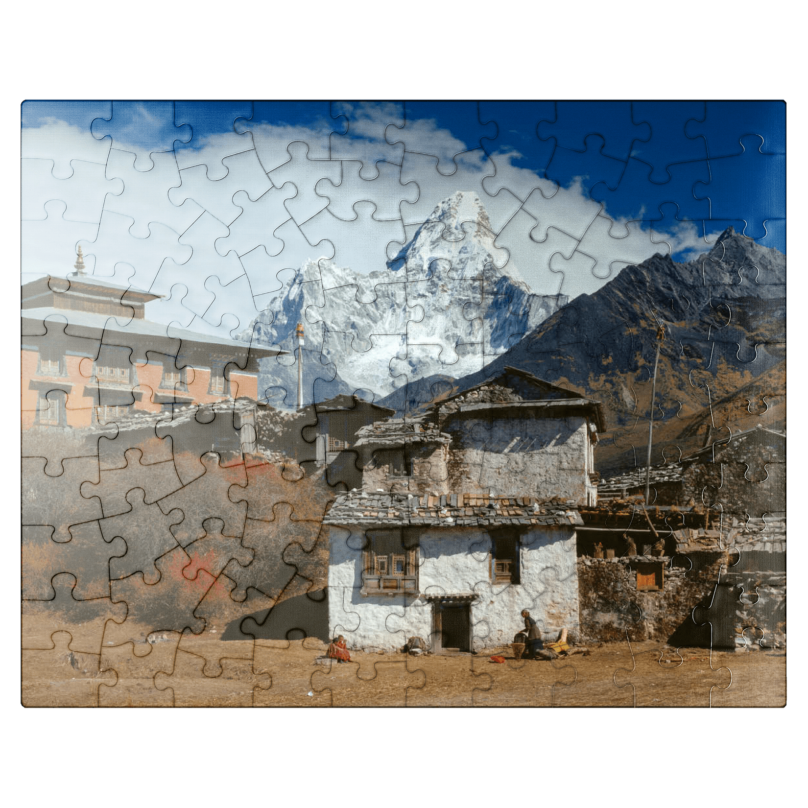 MyPuzzle - Buddhist Monastery In Tengboche With View To Ama Dablam ...