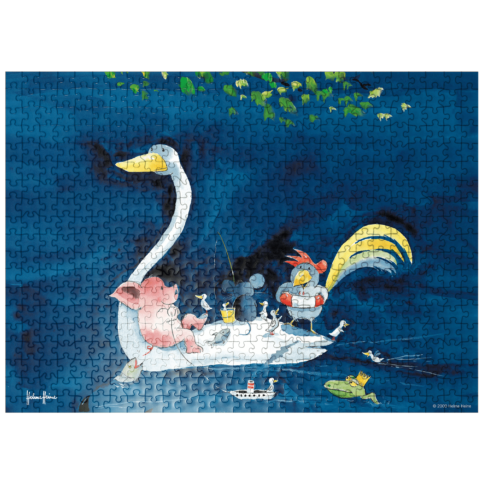 MyPuzzle - By The Lake - Heine Three Friends By The Lake - Helme Heine ...