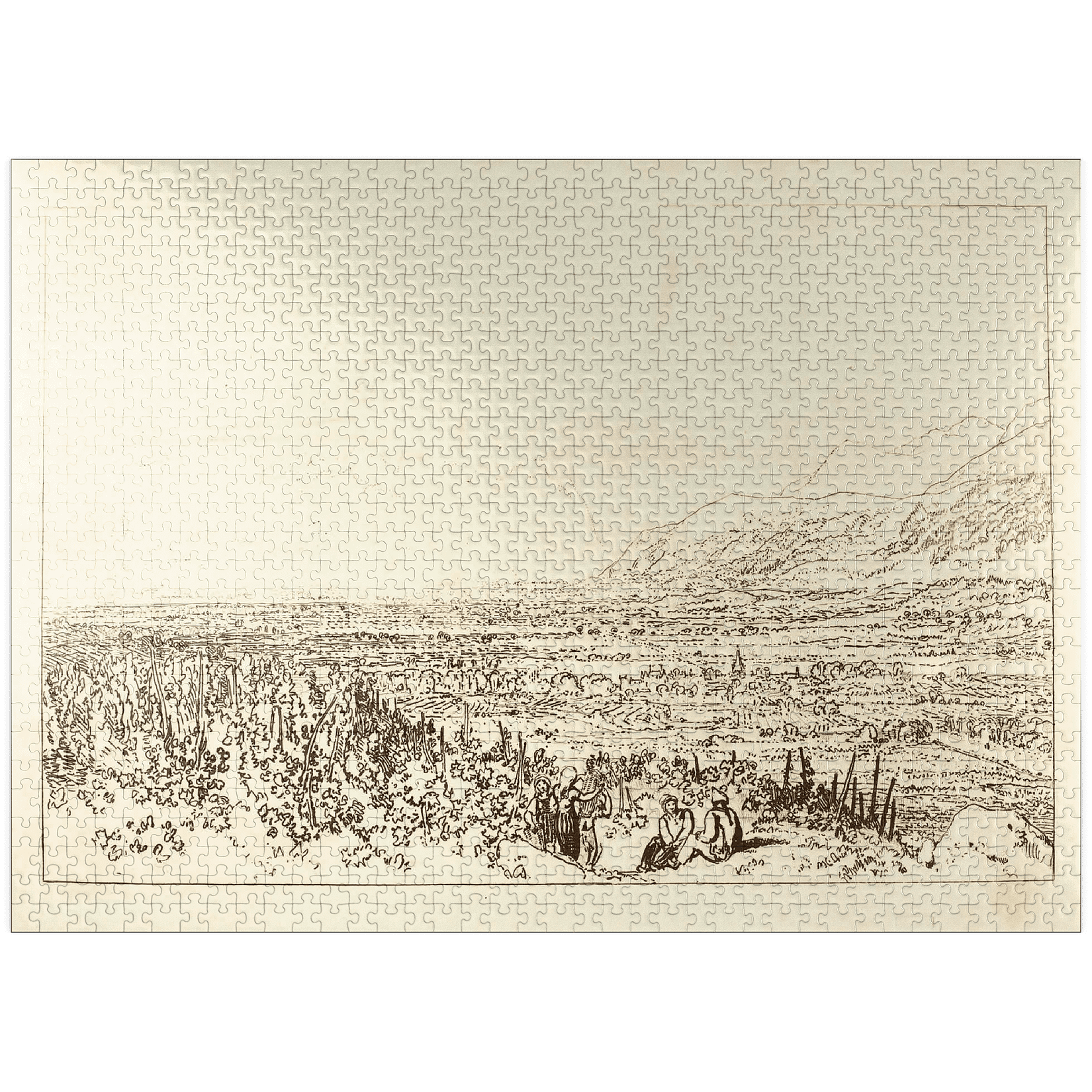 MyPuzzle - Chain Of Alps From Grenoble To Chamberi - Premium 1000 Piece ...