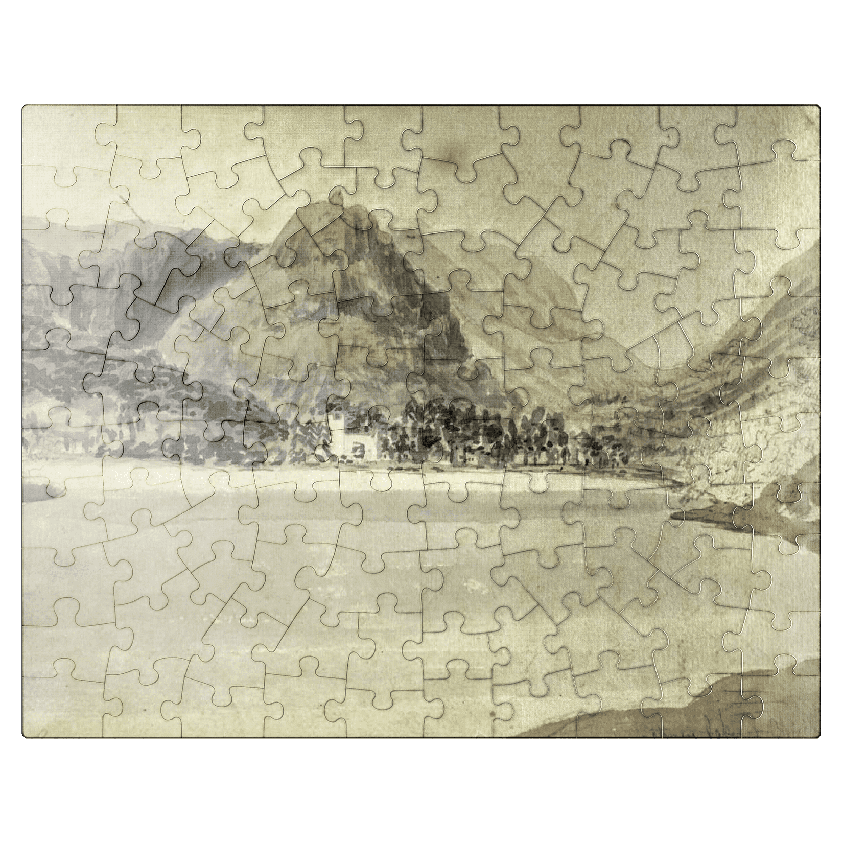 MyPuzzle - Grassmere Lake And Church - Premium 100 Piece Jigsaw Puzzle ...