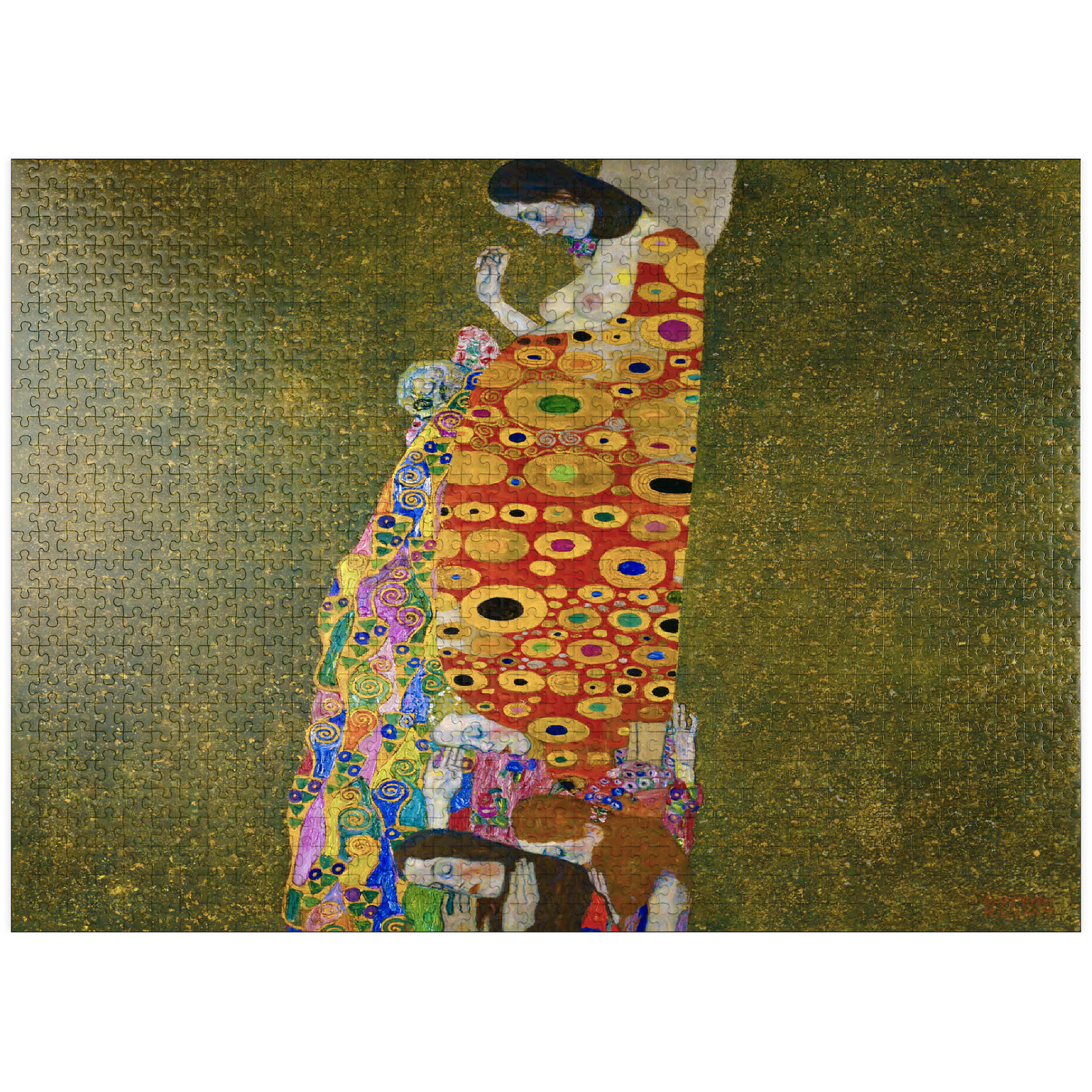 MyPuzzle - Gustav Klimts Hope II 1907-1908 - Premium 1000 Piece Jigsaw ...