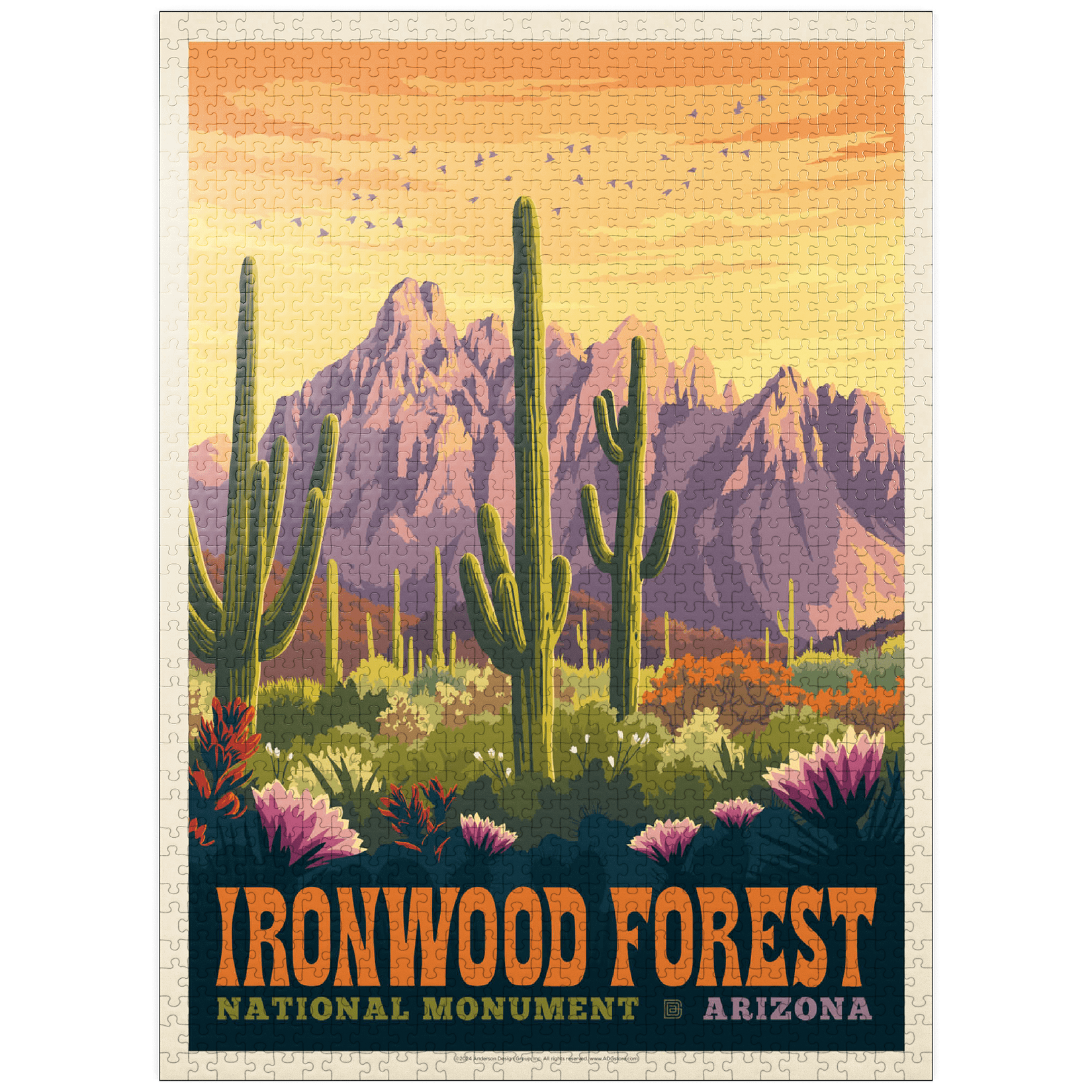 MyPuzzle - Ironwood Forest National Monument, Arizona, Vintage Poster ...