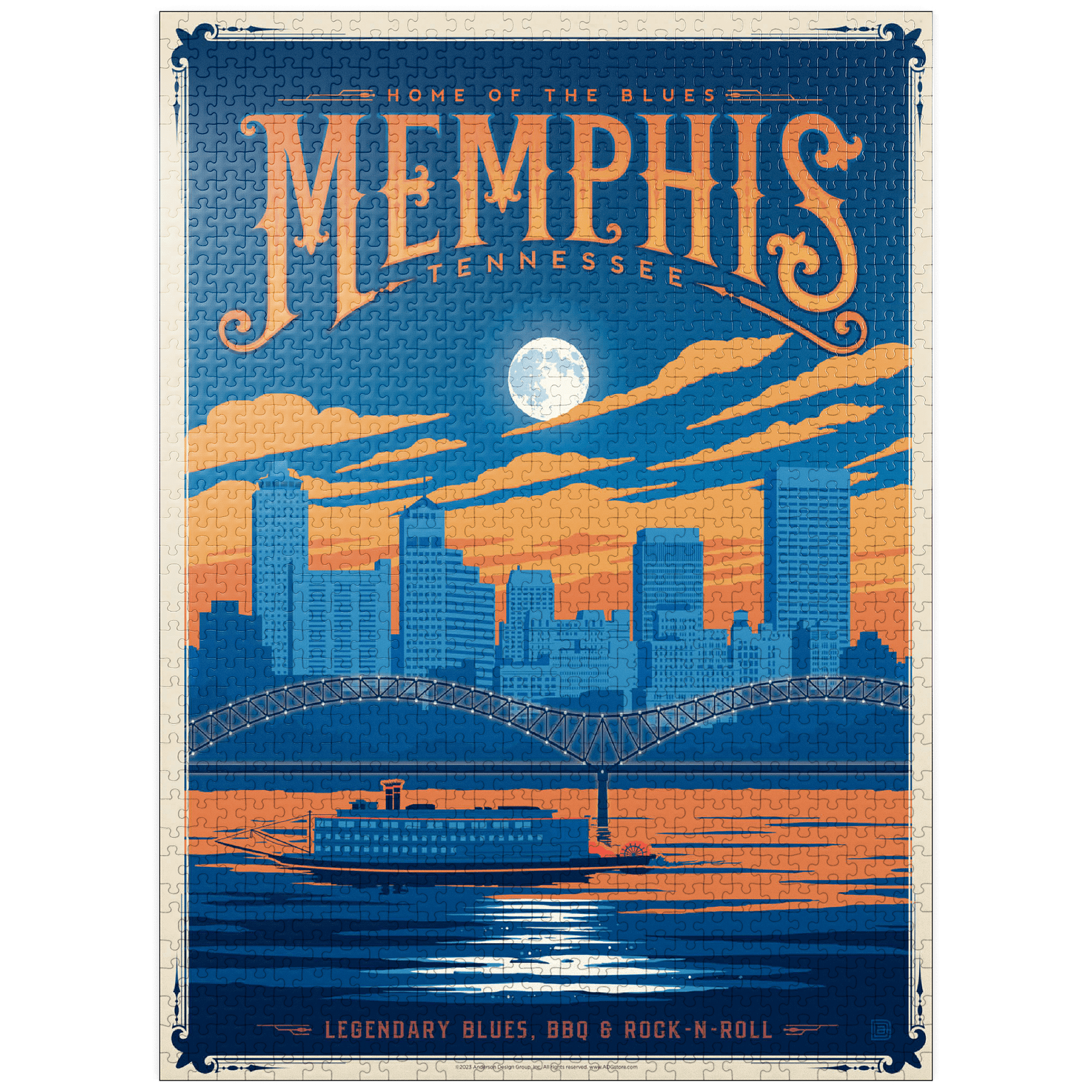 MyPuzzle - Memphis, TN: Home Of Blues, Rock N' Roll, And Soul, Vintage ...