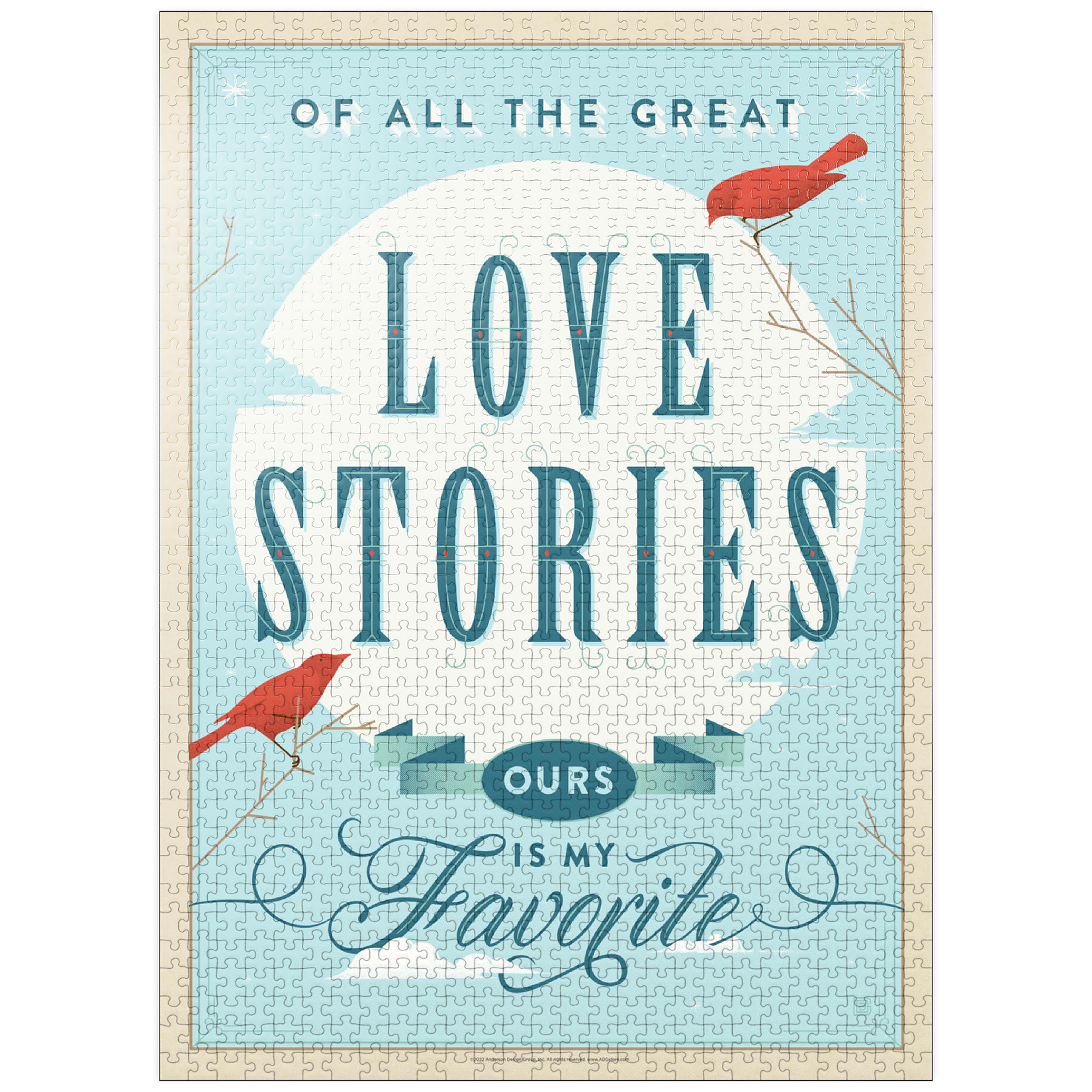 MyPuzzle - My Favorite Love Story, Vintage Poster - Premium 1000 Piece ...