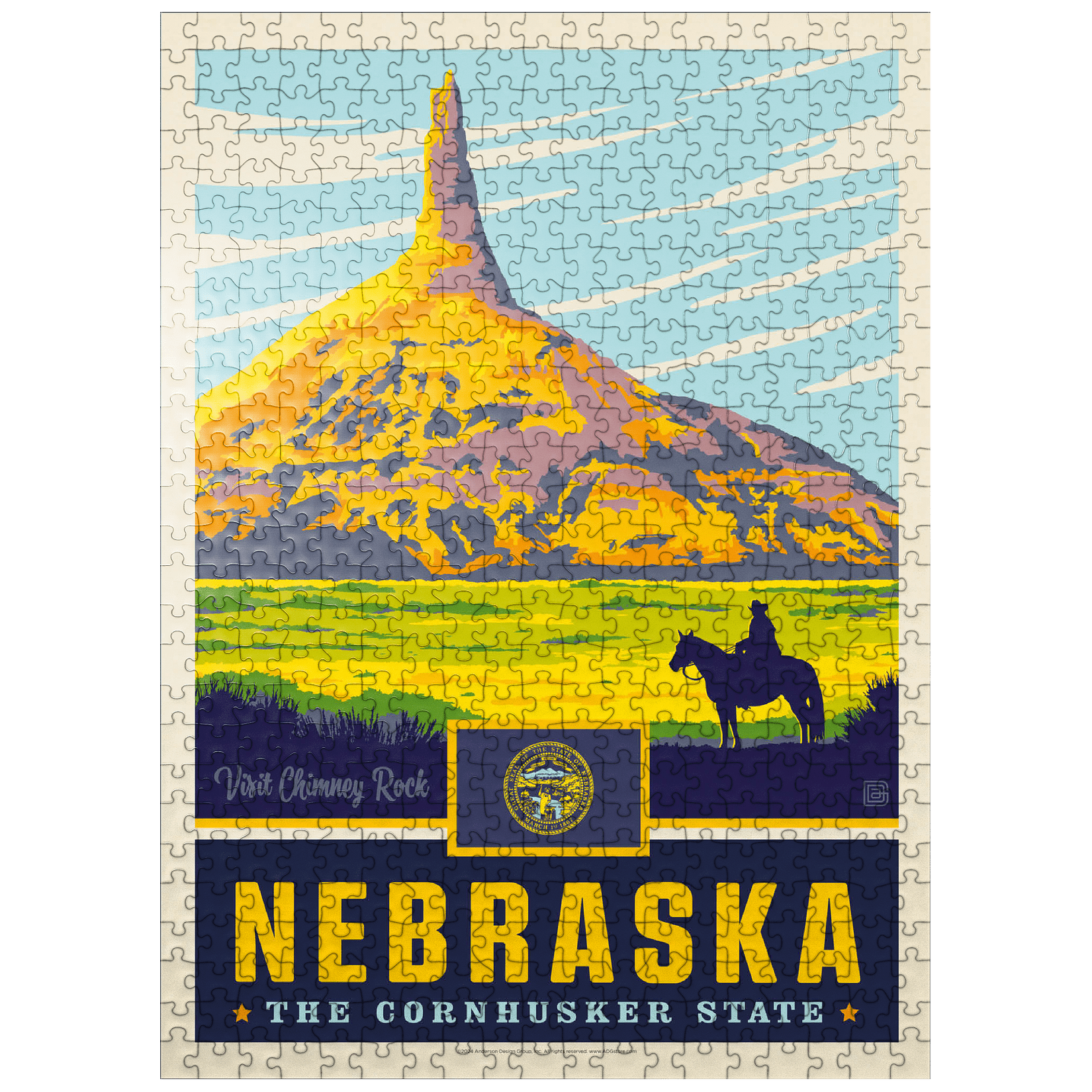 MyPuzzle - Nebraska: The Cornhusker State - Premium 500 Piece Jigsaw ...