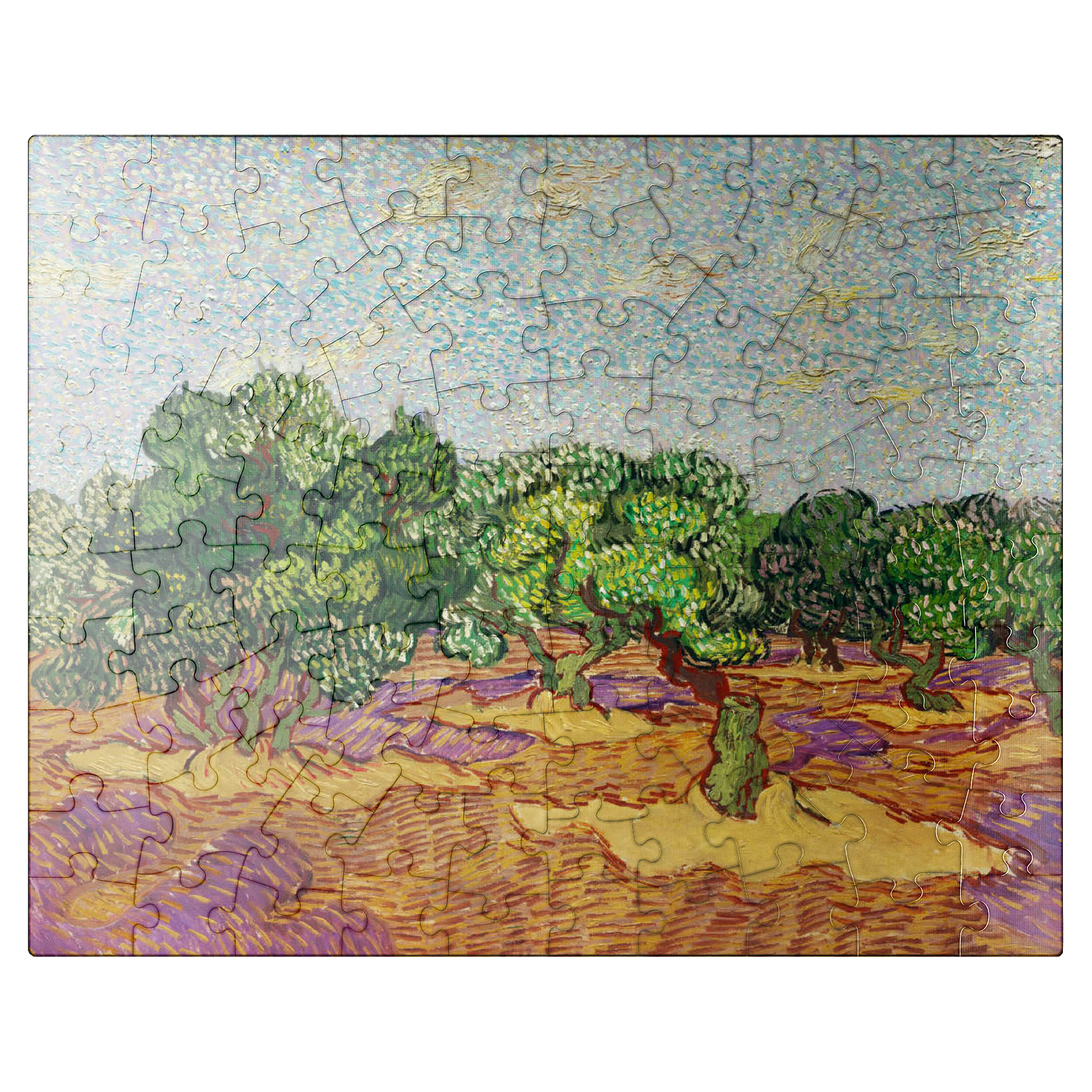 MyPuzzle - Olive Trees 1889 By Vincent Van Gogh - Premium 100 Piece ...