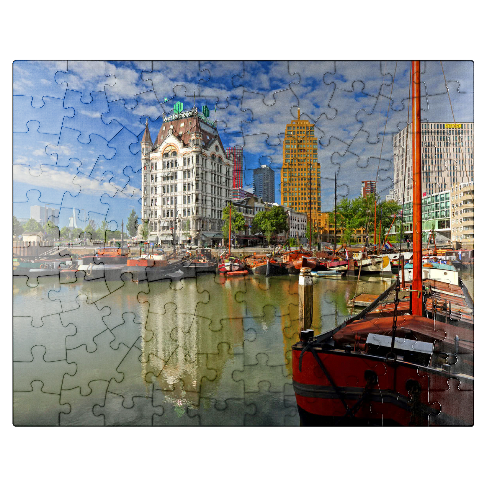 MyPuzzle - Oudehaven With The Witte Huis, Rotterdam, South Holland ...