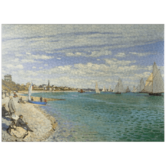 MyPuzzle - Regatta At Sainte-Adresse 1867 By Claude Monet - Premium ...
