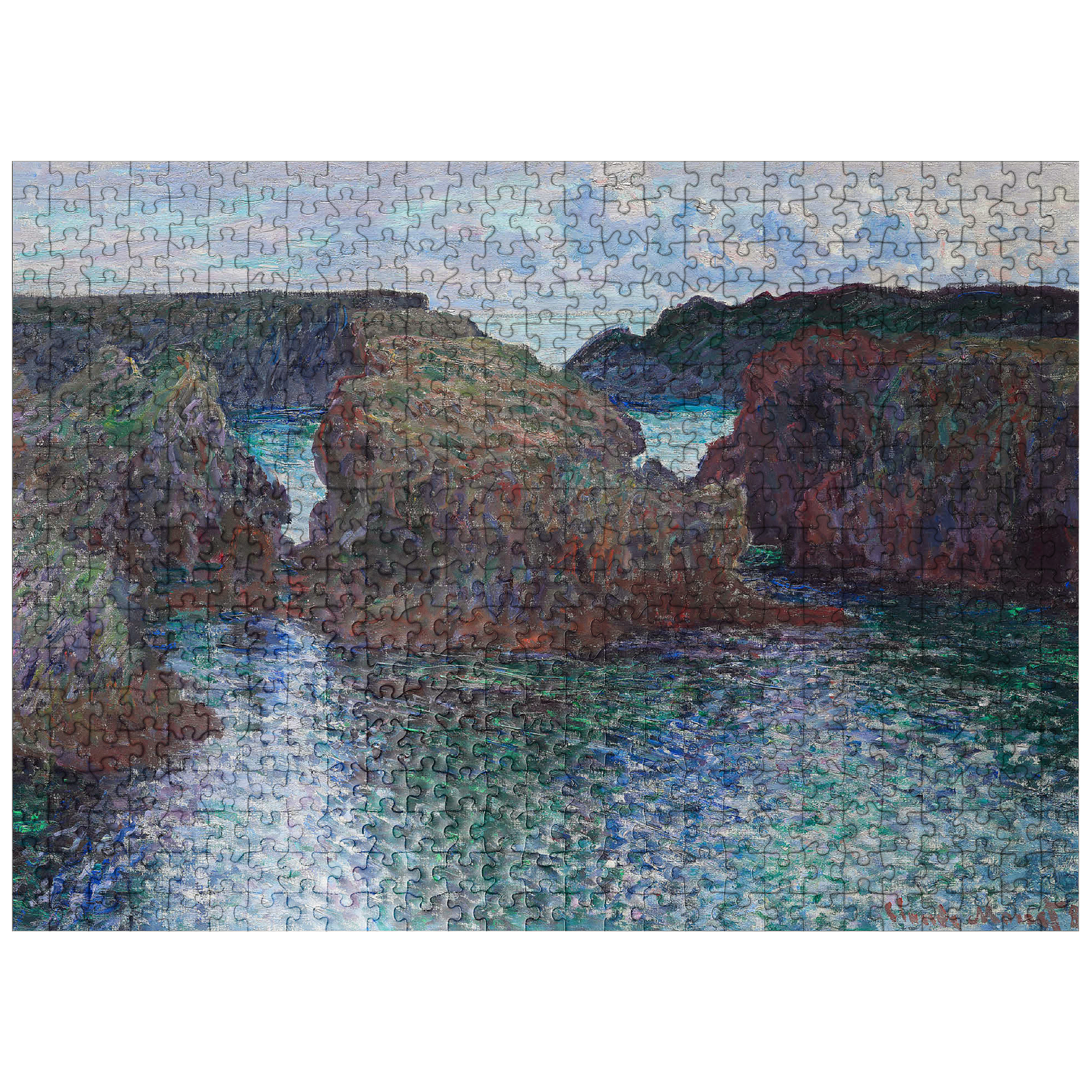 MyPuzzle - Rocks At Port-Goulphar Belle-Île 1886 By Claude Monet ...