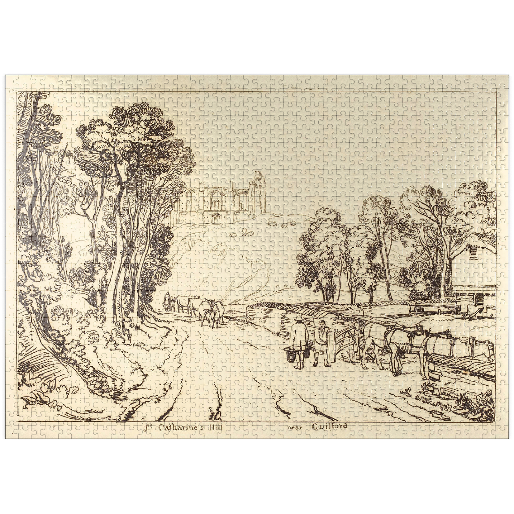MyPuzzle - Saint Catherine's Hill Near Guilford - Premium 1000 Piece ...