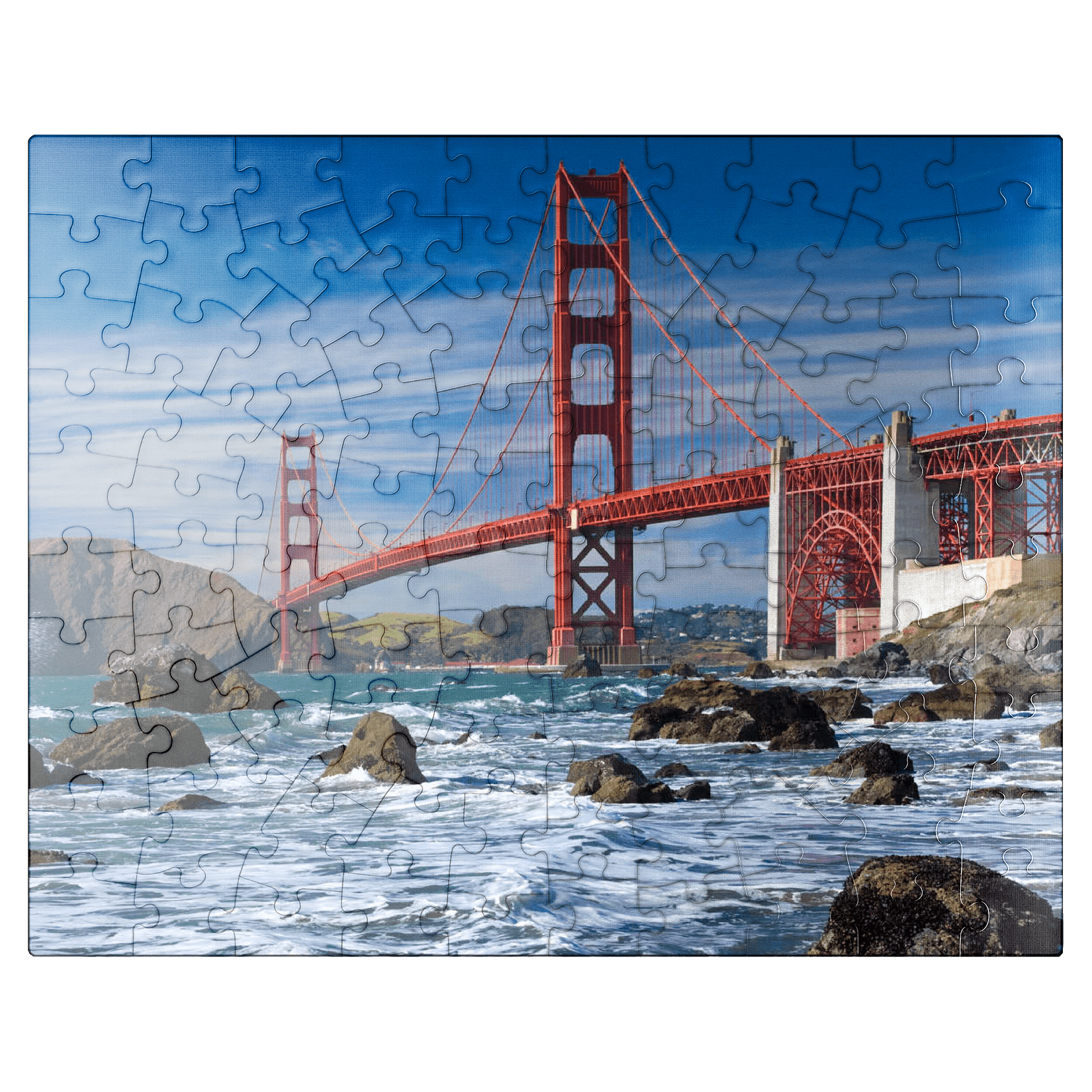 MyPuzzle - San Francisco Bay And Golden Gate Bridge, California, USA ...