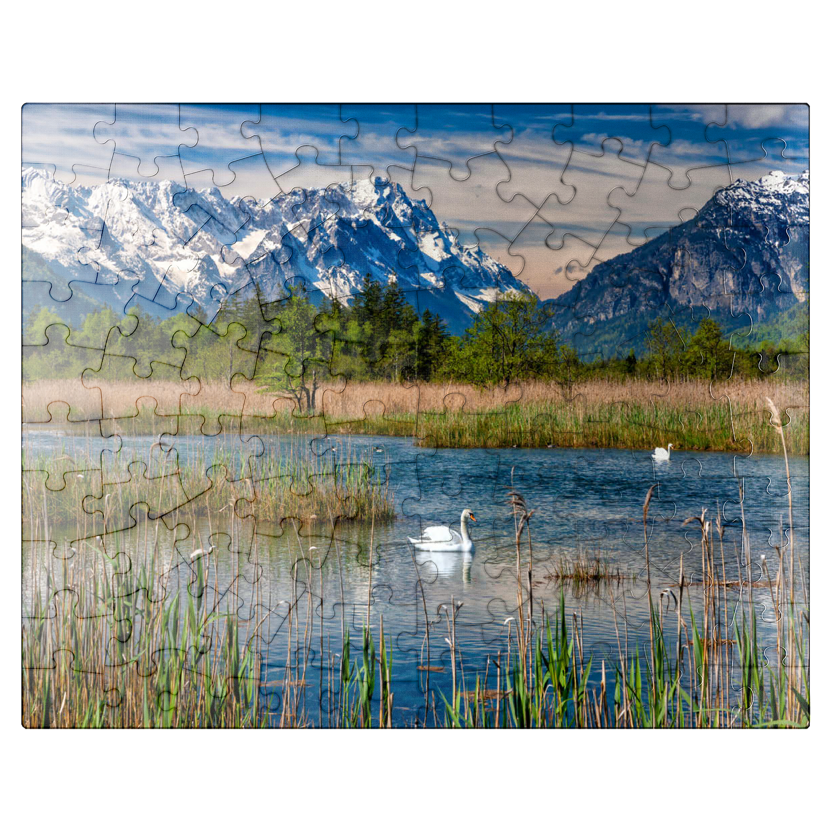 MyPuzzle - Seven Springs Near Eschenlohe Against Zugspitzgruppe (2962m ...