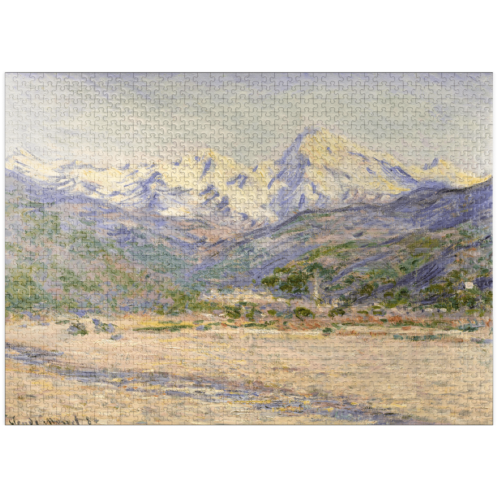 MyPuzzle - The Valley Of The Nervia 1884 By Claude Monet - Premium 1000 ...