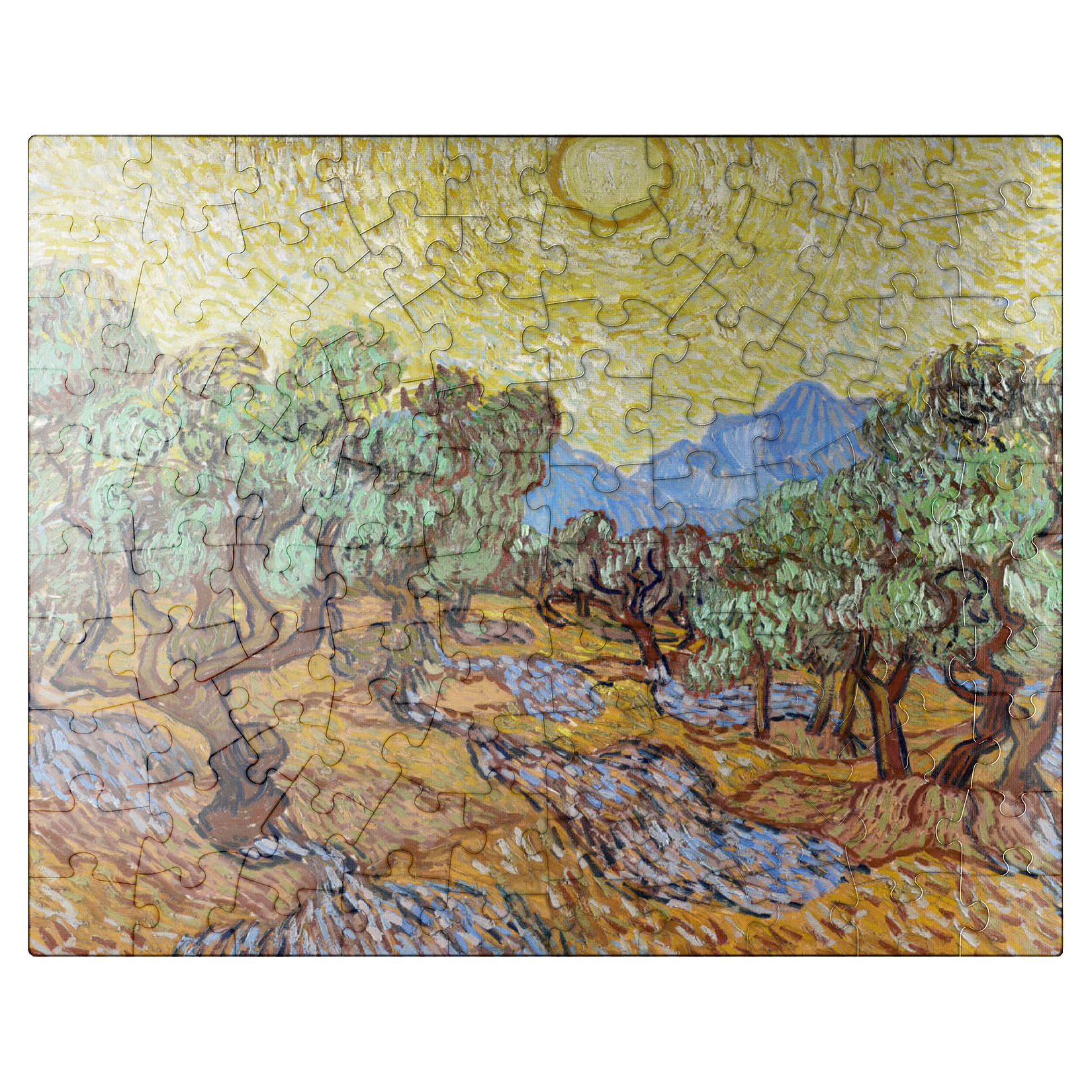 MyPuzzle - Vincent Van Goghs Olive Trees 1889 - Premium 100 Piece ...