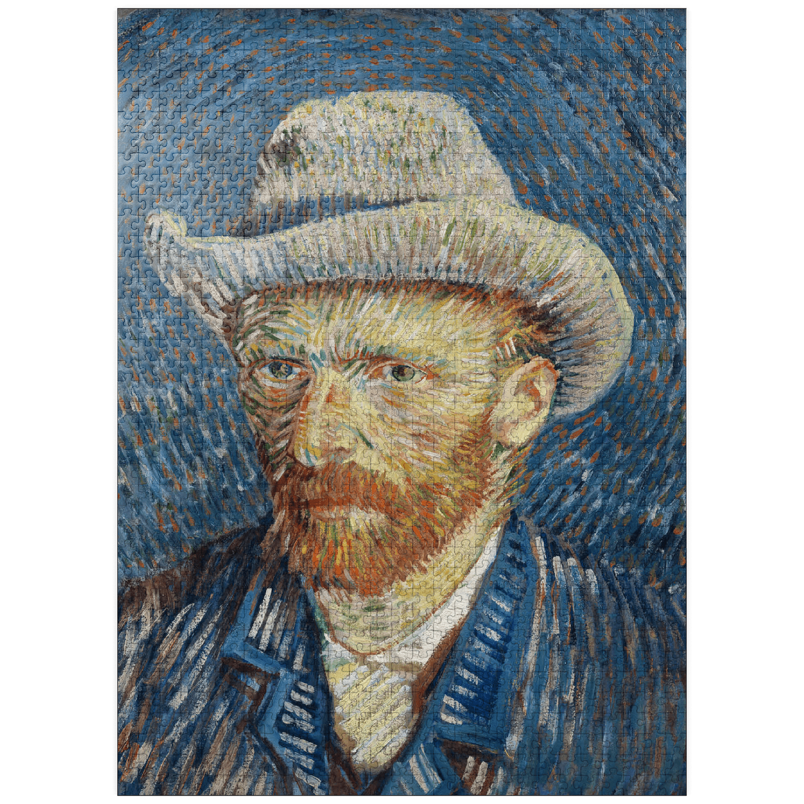 MyPuzzle - Vincent Van Goghs Self-Portrait With Grey Felt Hat 1887 ...