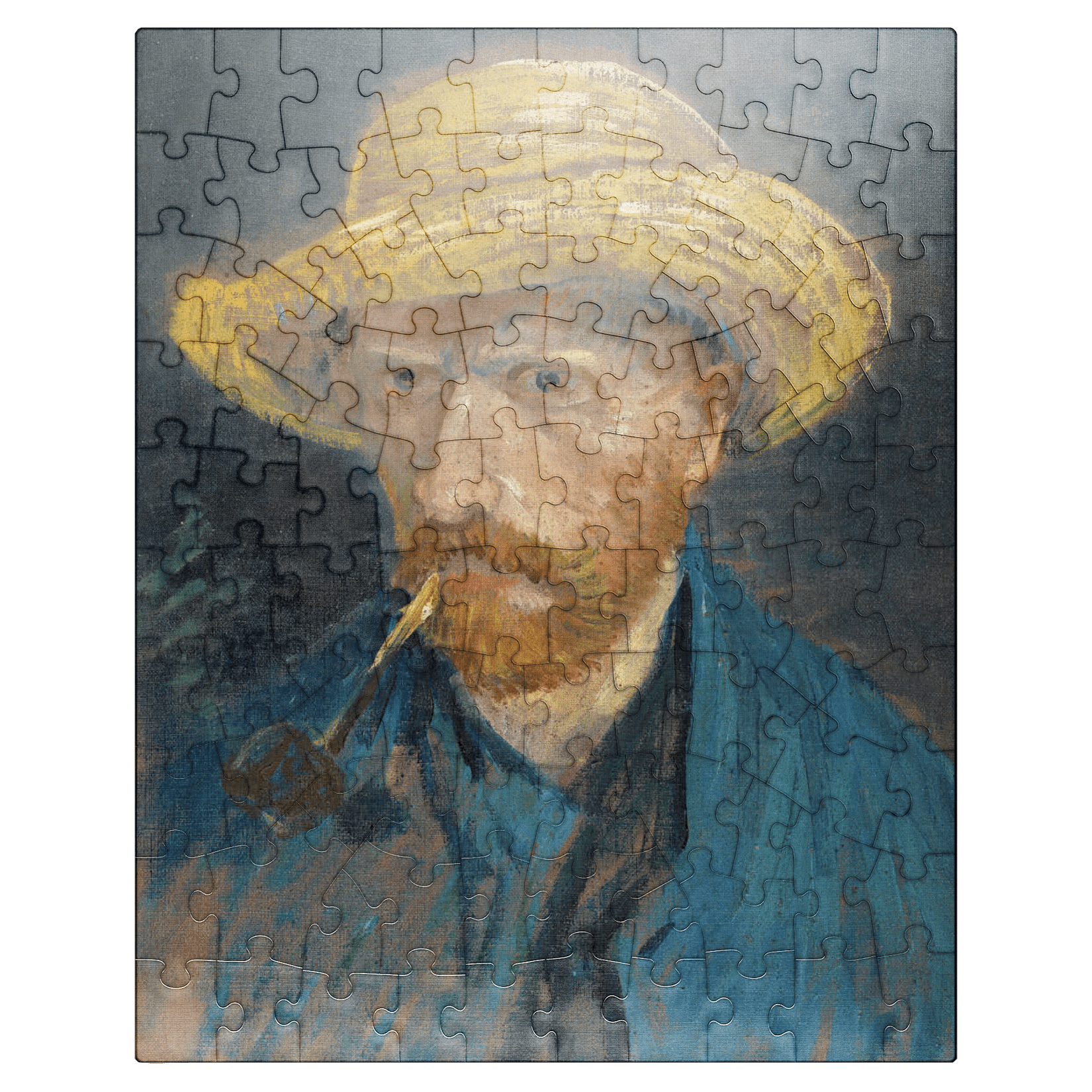 MyPuzzle - Vincent Van Goghs Self-Portrait With Straw Hat And Pipe 1887 ...