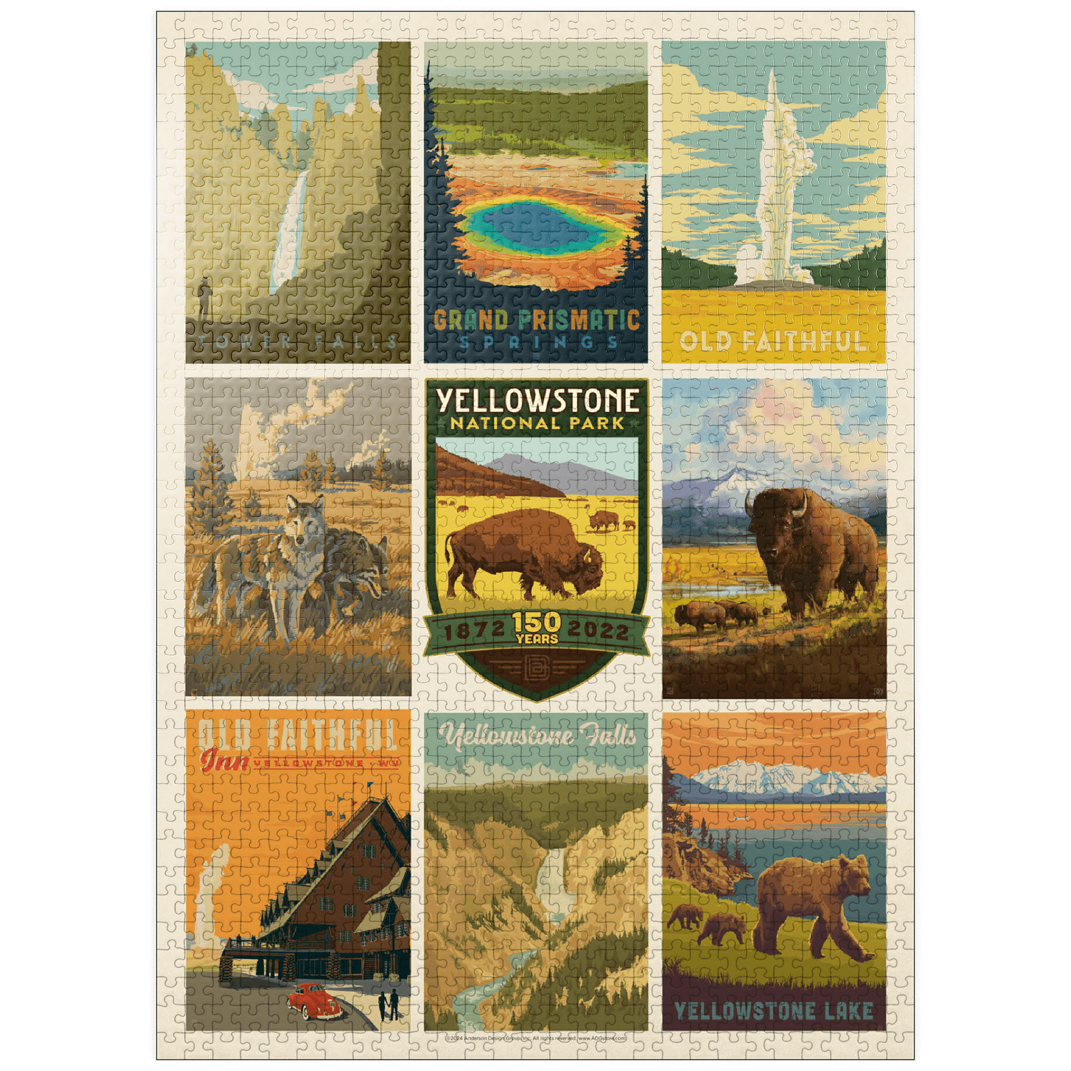 MyPuzzle - Yellowstone National Park: 150th Anniversary Commemorative ...