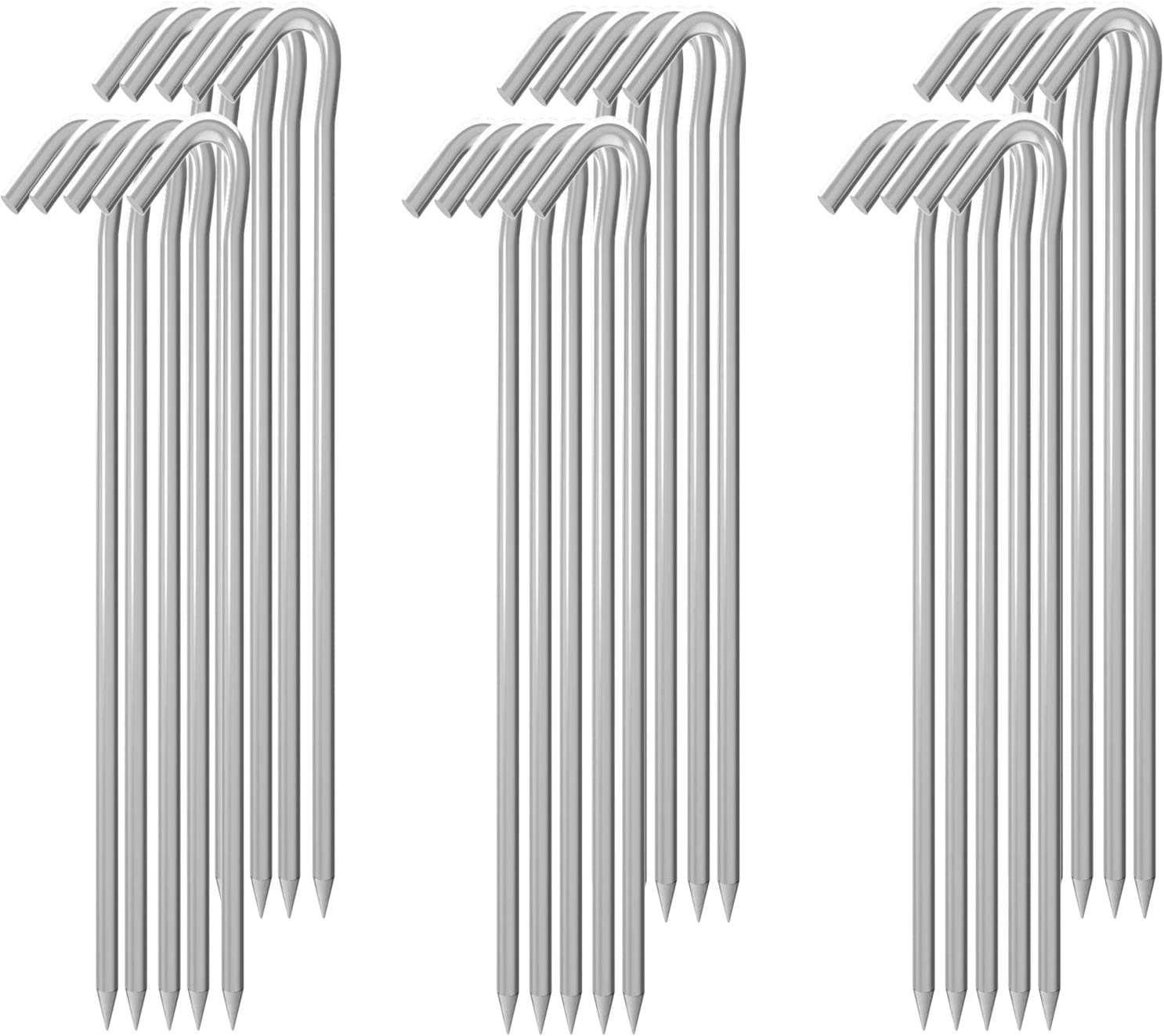 "MySit 9"" Heavy Duty Galvanized Metal Camping Spikes, Tent Stakes ...
