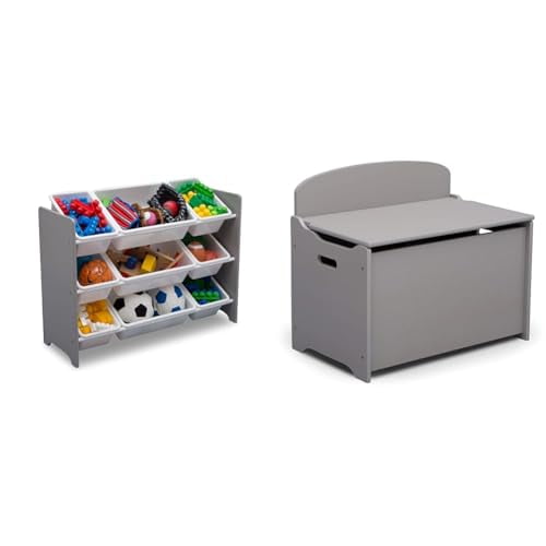 MySize 9 Bin Plastic Toy Organizer - Greenguard Gold Certified, Grey ...