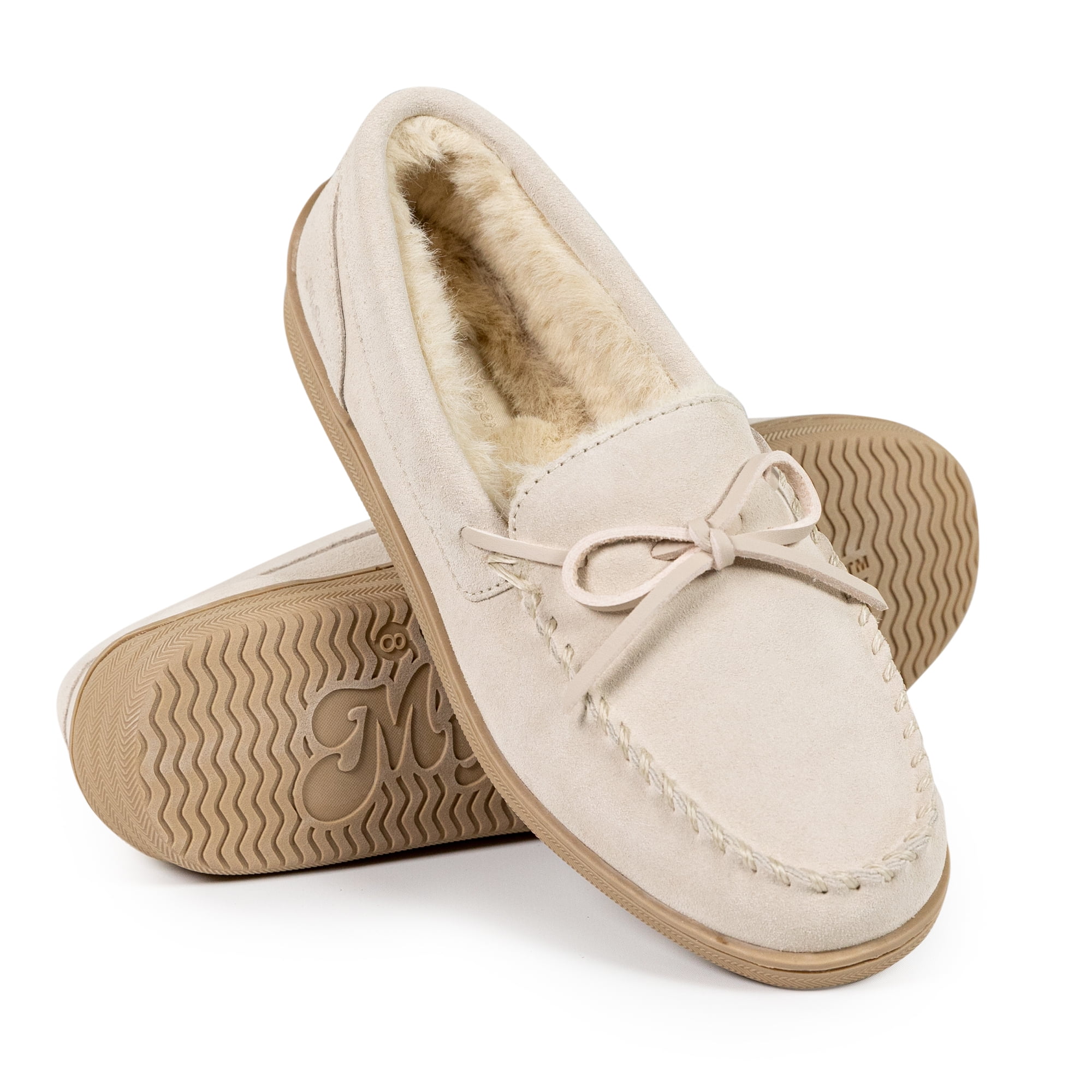 MySlipper Women's Size 7 Beach Beige Moccasin Slippers By:MyPillow ...