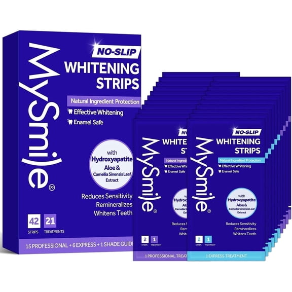 Zimba Teeth Whitening Strips, Enamel Safe Vegan Teeth Whitener, 28 ...