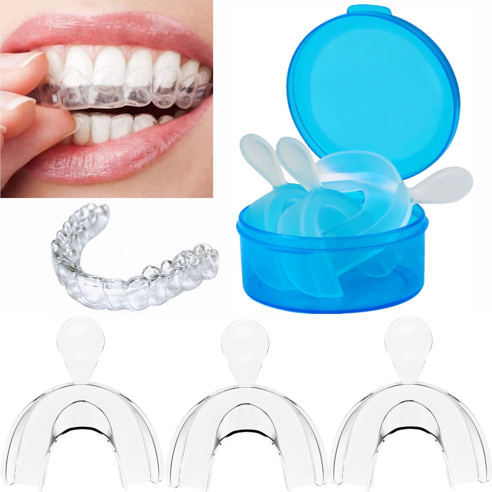 MySmile 10pcs Teeth Whitening Trays for Teeth Whitening Gel, Dental ...