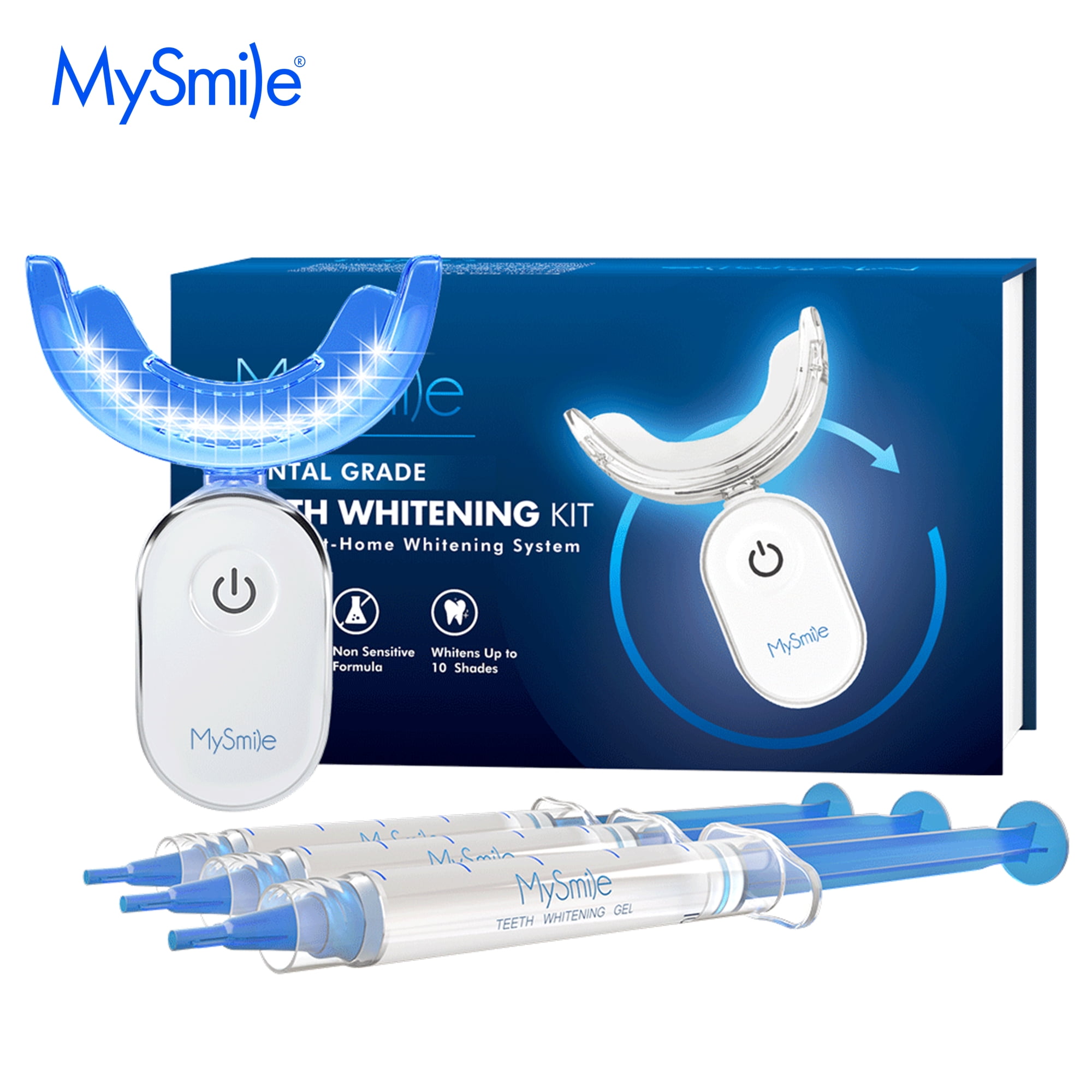 MySmile 3*3ml 35% Teeth Whitening Kit with 28-LED Light, Tooth Whitener ...